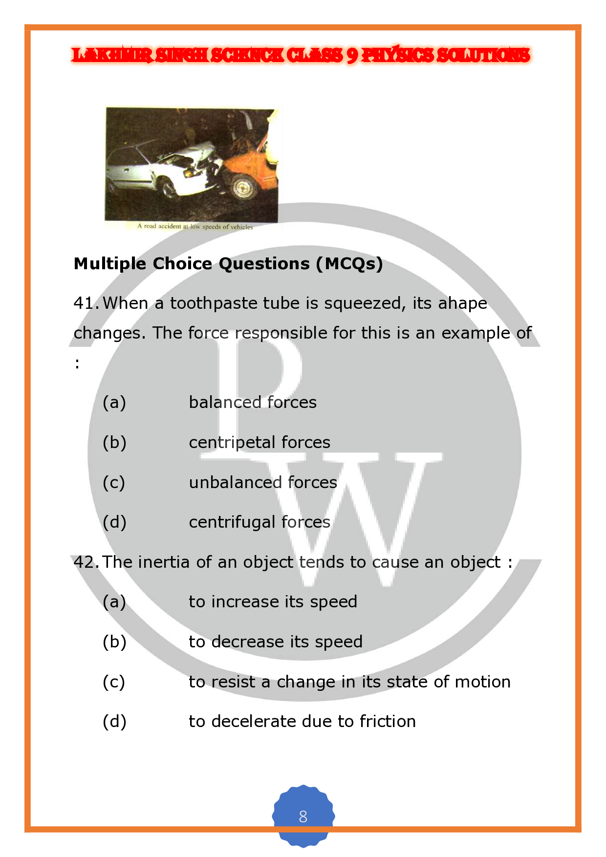 Lakhmir Singh Physics Class 9 Chapter 2-Force and laws of motion ...