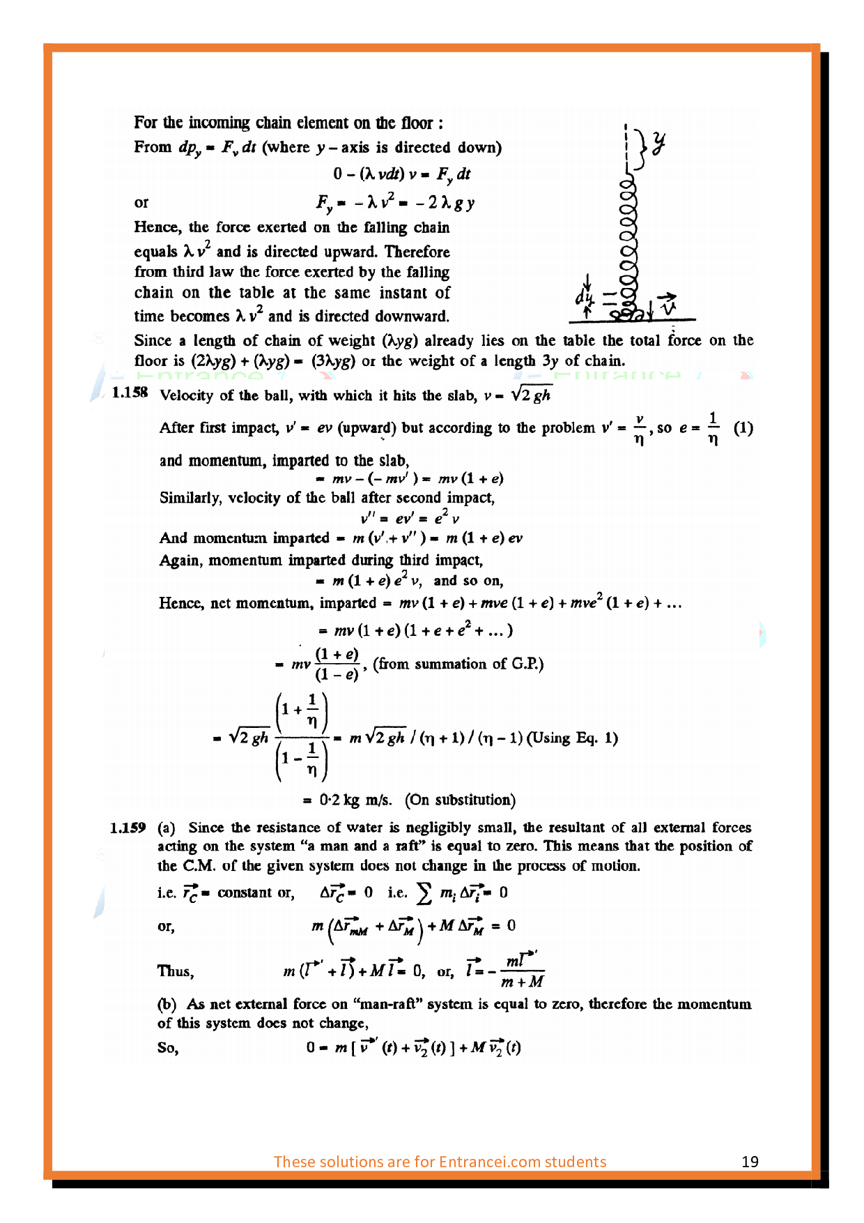 I.E. Irodov Solutions On Laws of Conservation of Energy, Momentum, and Angular Momentum | PW