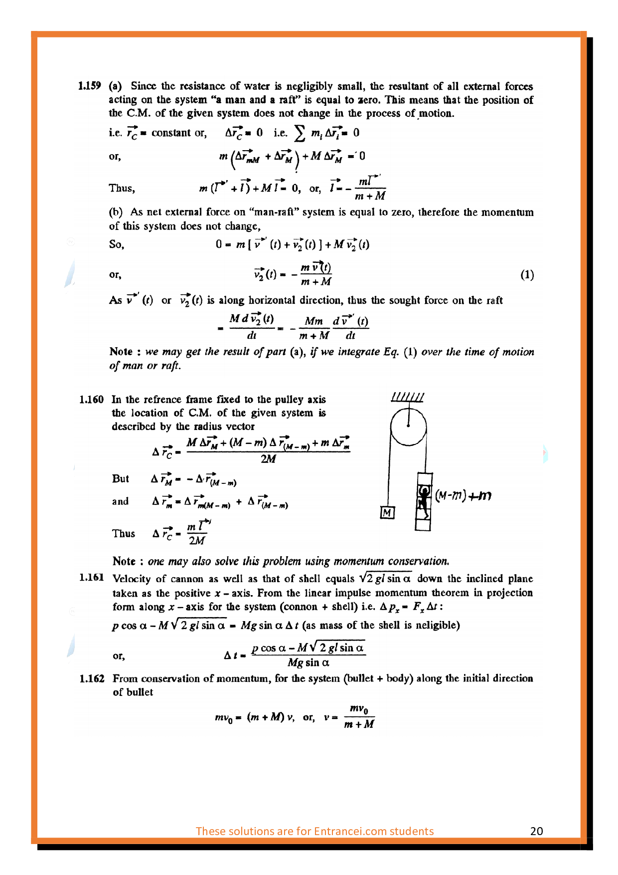 I.E. Irodov Solutions On Laws of Conservation of Energy, Momentum, and Angular Momentum | PW