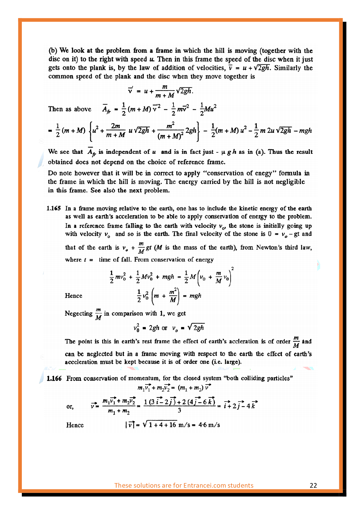 I.E. Irodov Solutions On Laws of Conservation of Energy, Momentum, and Angular Momentum | PW
