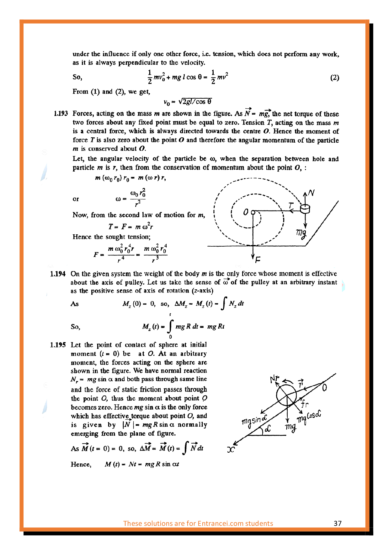 I.E. Irodov Solutions On Laws of Conservation of Energy, Momentum, and Angular Momentum | PW