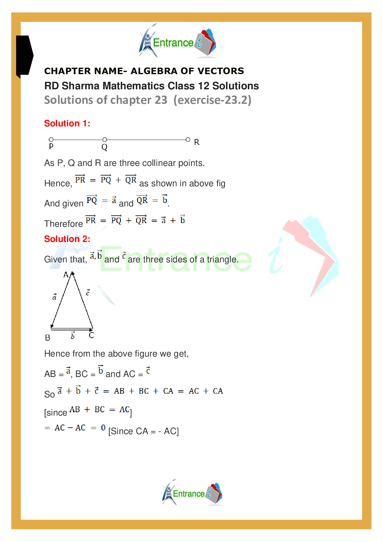 RD Sharma solutions|chapter-23 Exercise-23B
