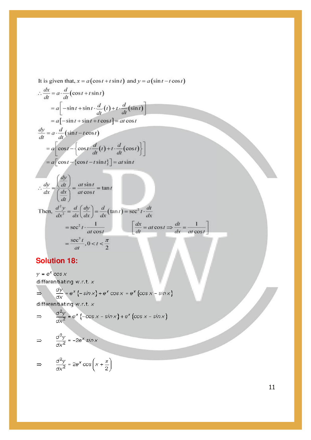 Solutions for class 12 maths chapter-11 Exercise-11E RD Sharma