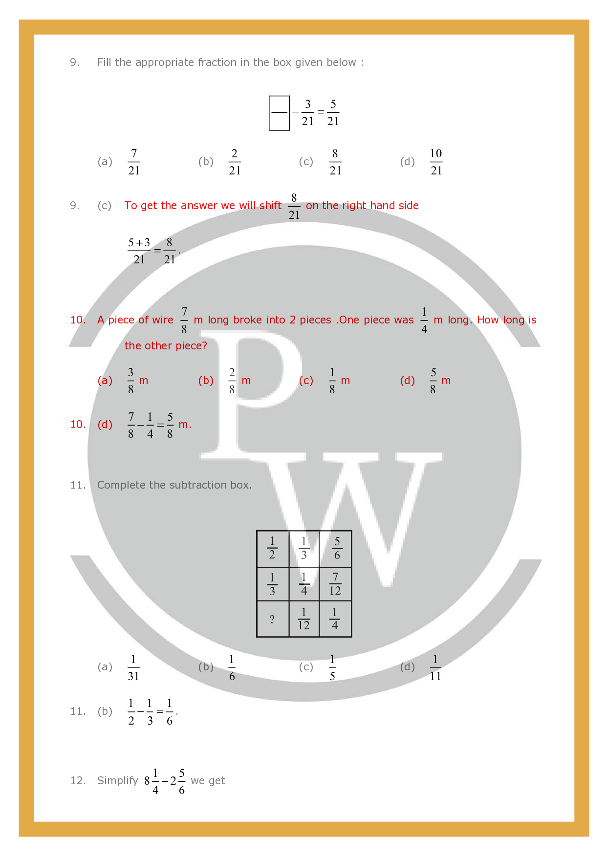 Class 6 Worksheet For Chapter Fractions Physics Wallah class-6-worksheet-for-chapter-fractions-physics-wallah