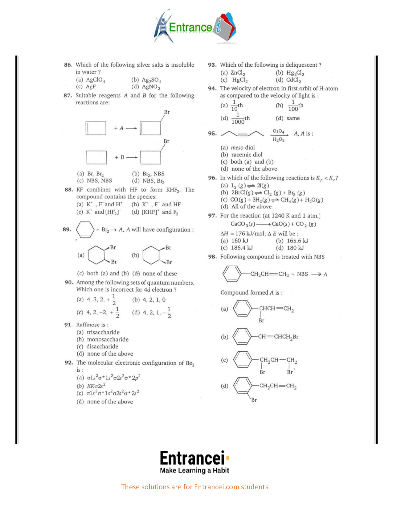 BITSAT 2005 Question Paper With Answer Key | PW