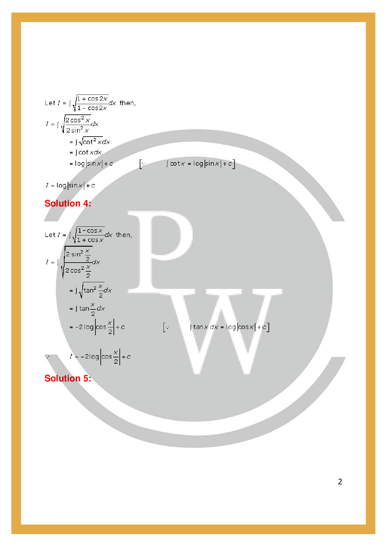 Solutions for class 12 maths chapter-19 Exercise-19H RD Sharma