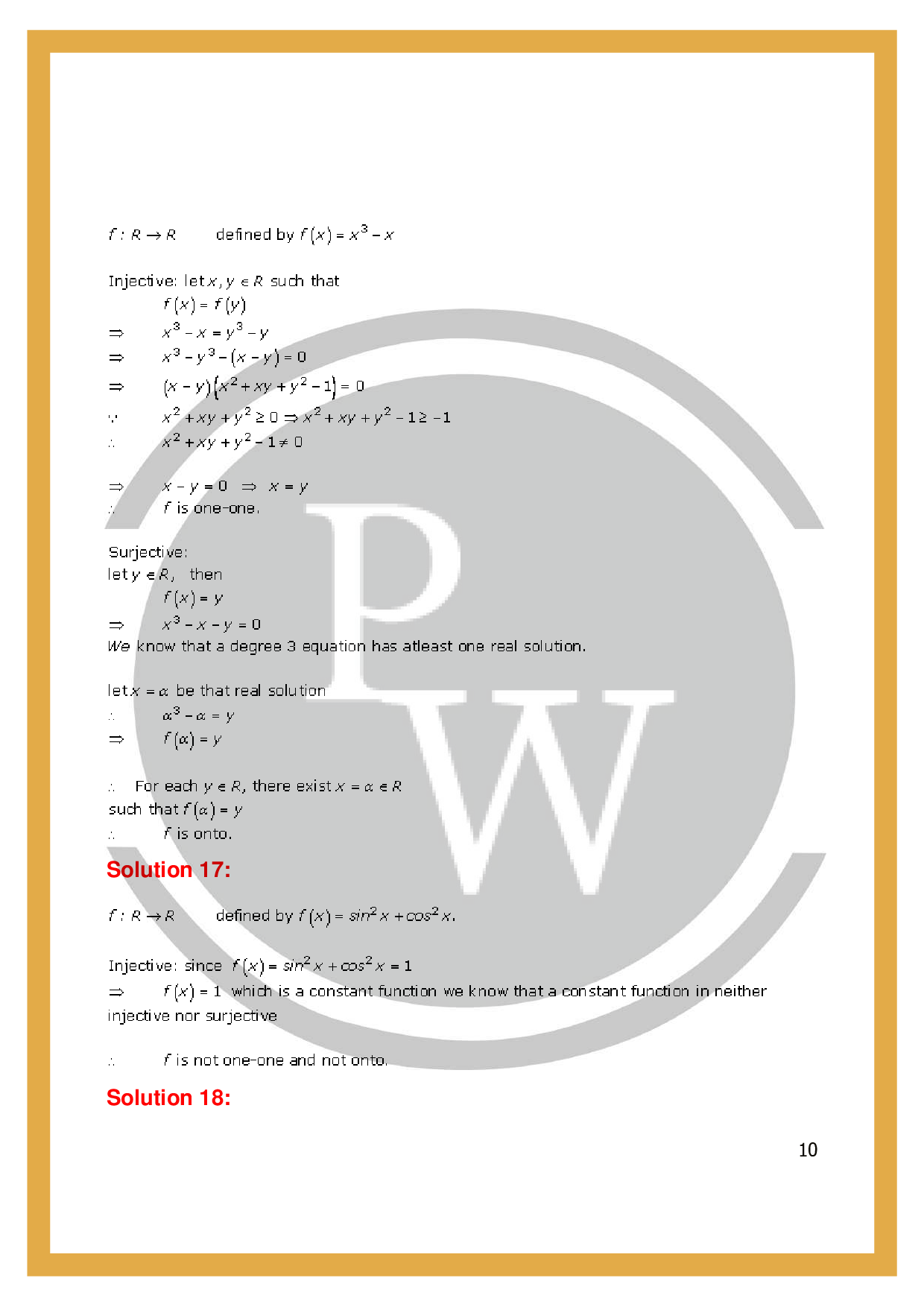 Solutions for class 12 maths chapter-2 Exercise-2A RD Sharma | PW