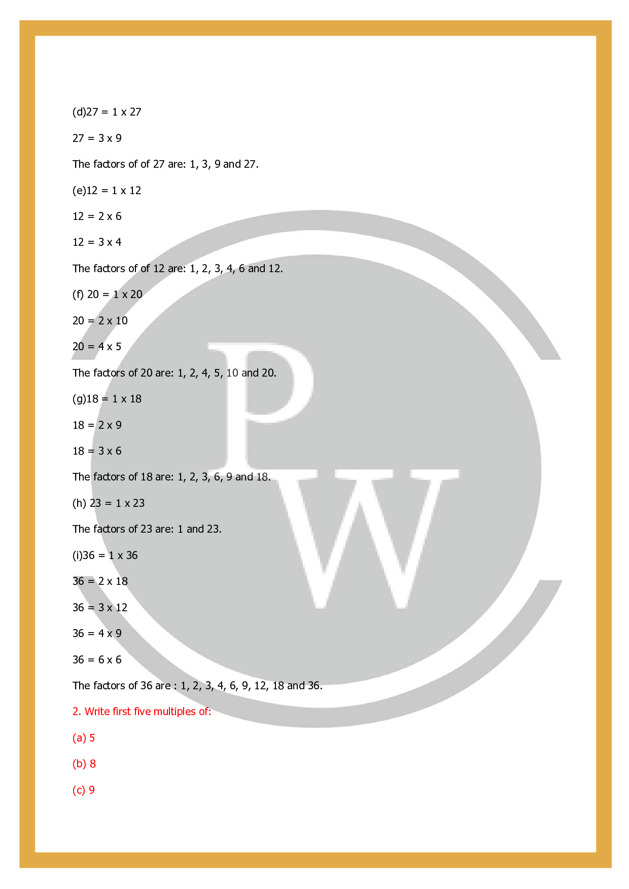 NCERT Solutions For Class 6 Maths Chapter 3 Playing With Numbers PW NCERT Solutions For Class 6 Maths Chapter 3 Playing With Numbers PW