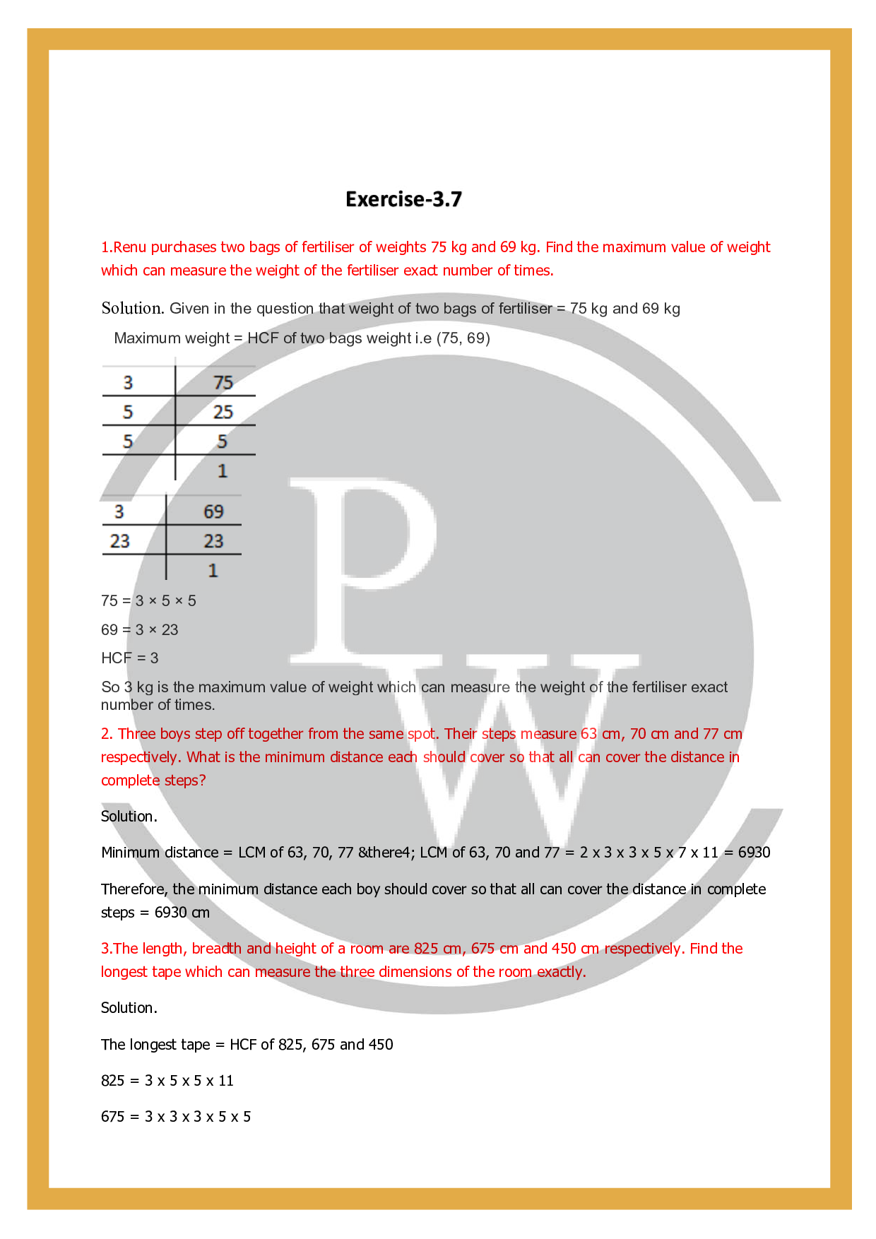 NCERT Solutions For Class 6 Maths Chapter 3 Playing With Numbers PW