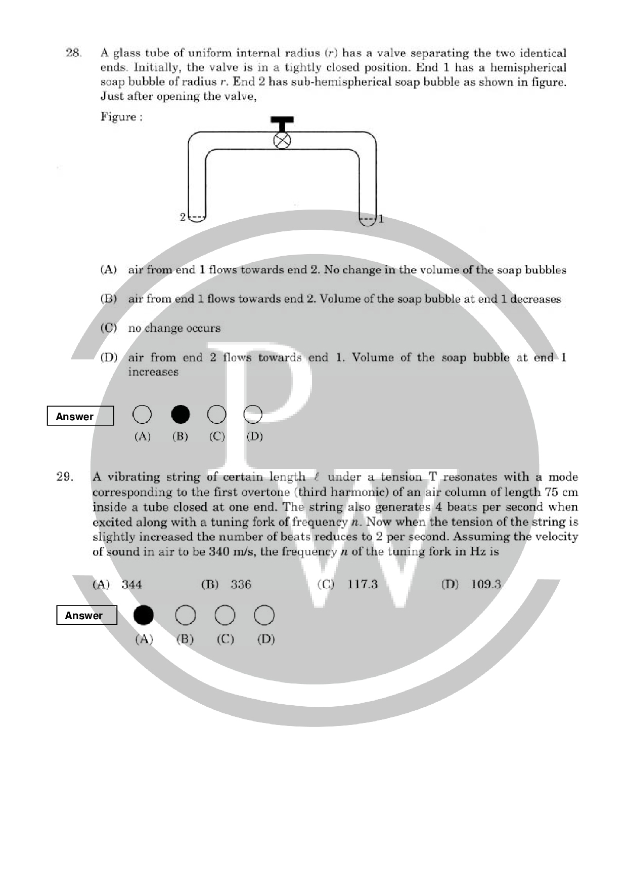 JEE Advance Question paper- 2008 Paper-2 With Answer Key | PW