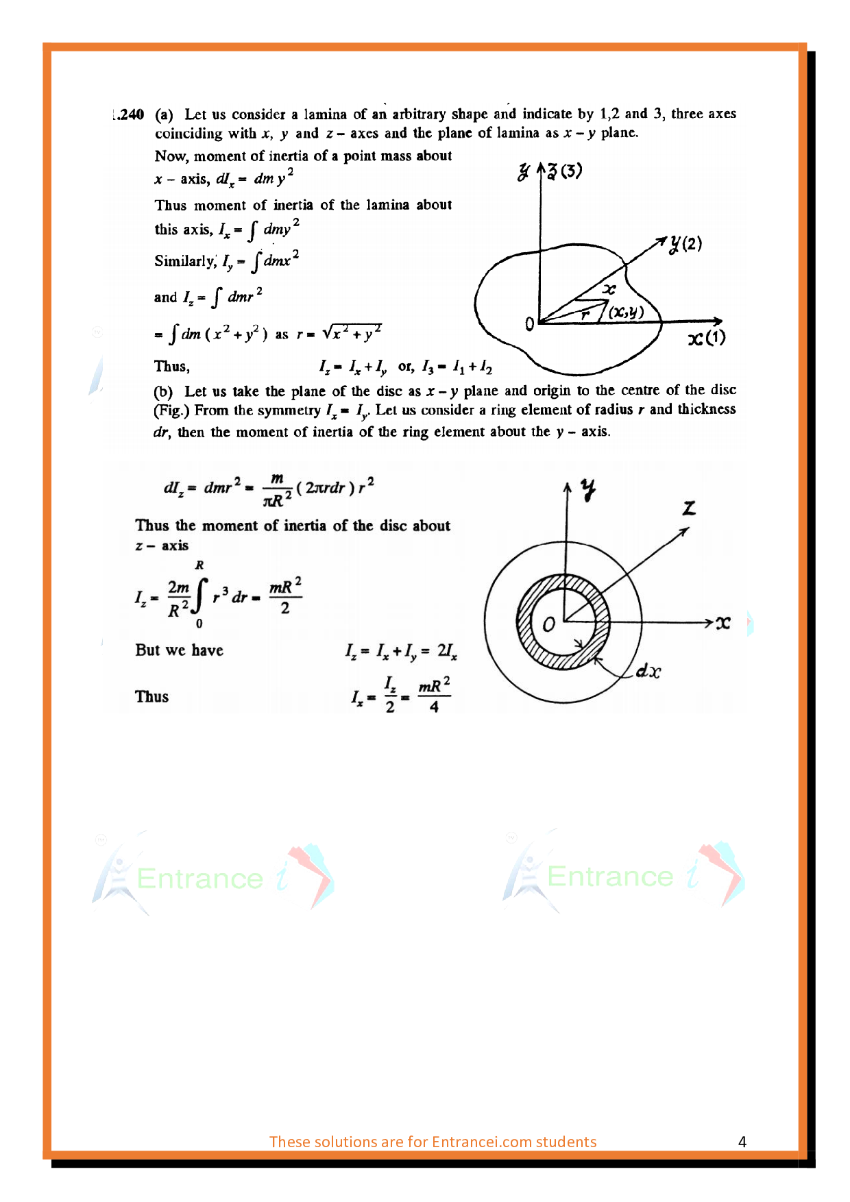 I.E. Irodov Solutions on Dynamics of a Solid Body | PW
