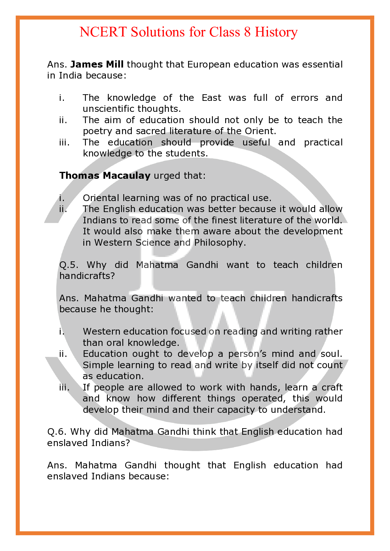 NCERT Solutions For Class 8 History Chapter 8 PW ncert-solutions-for-class-8-history-chapter-8-pw