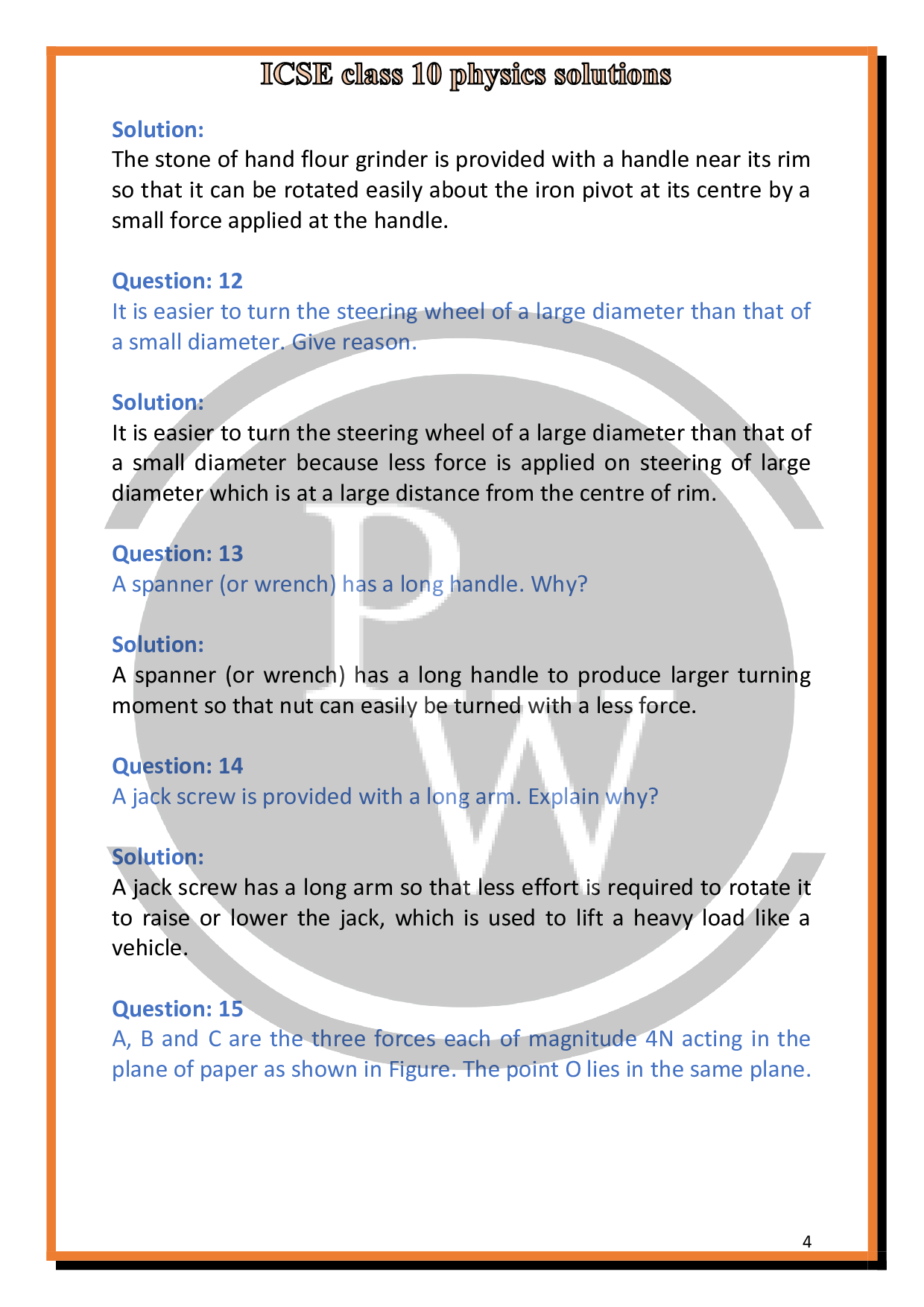 Solutions Of Chapter 1 Force For ICSE Class 10 Physics PW solutions-of-chapter-1-force-for-icse-class-10-physics-pw