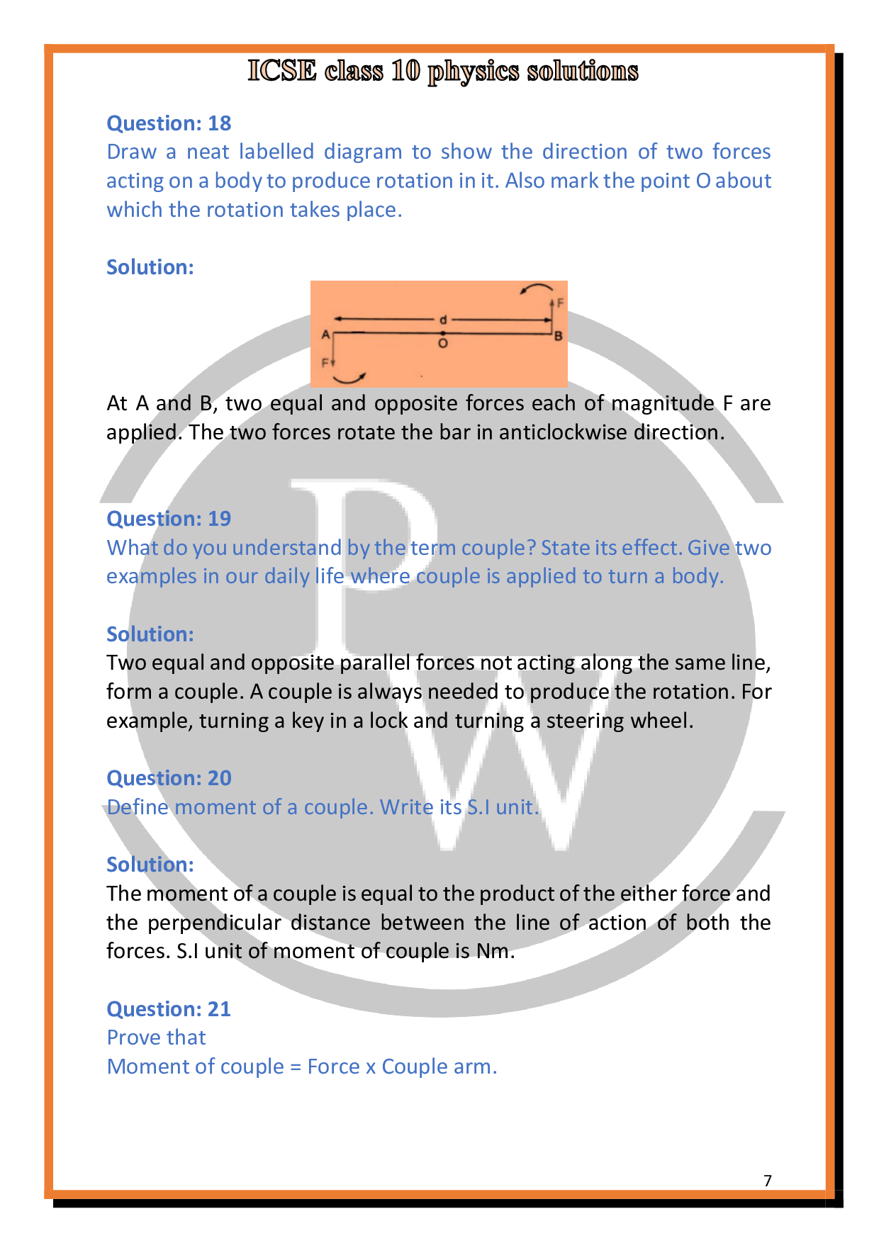 Solutions Of Chapter 1 Force For ICSE Class 10 Physics PW solutions-of-chapter-1-force-for-icse-class-10-physics-pw