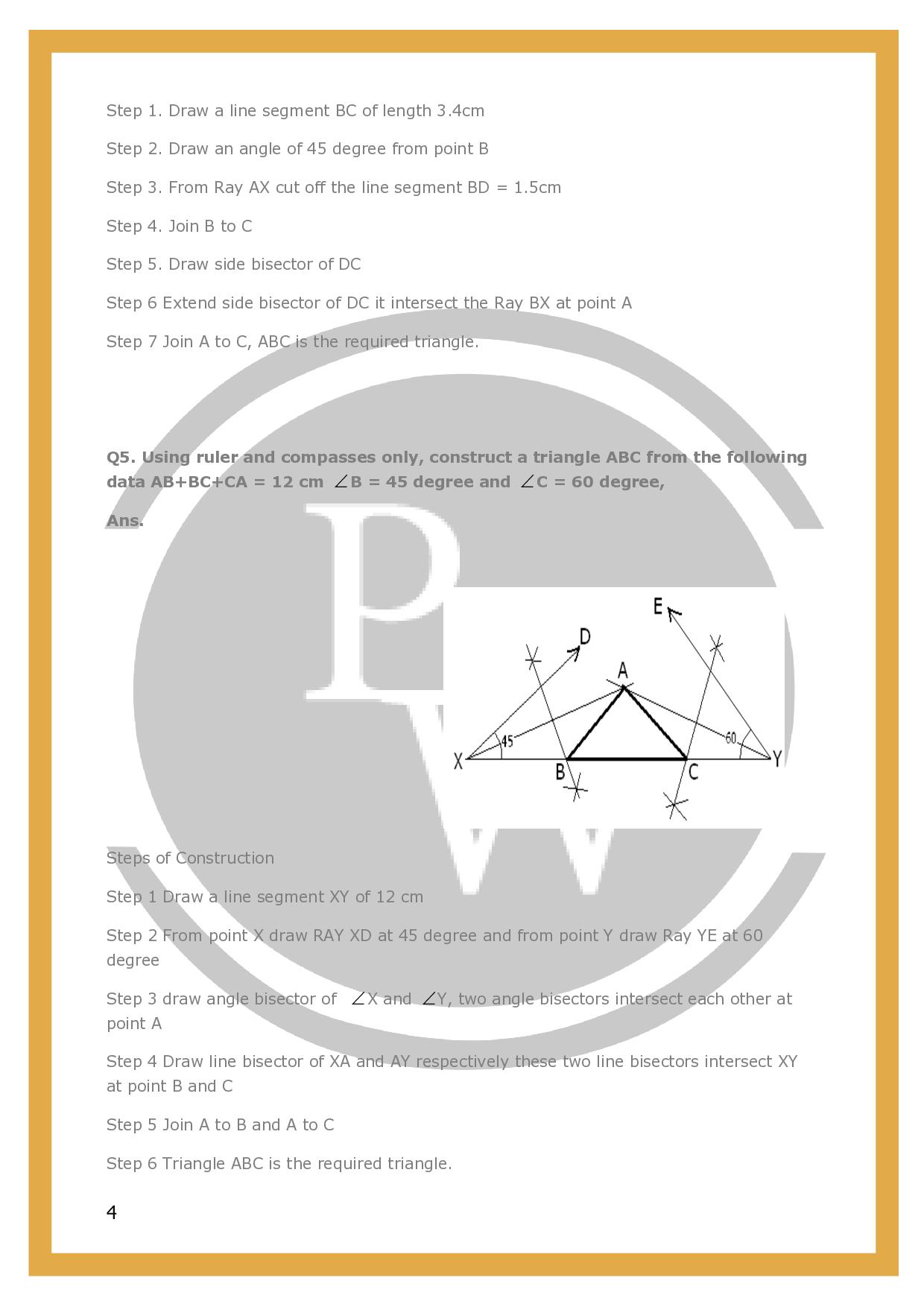 Class 9 Maths Chapter 11 Constructions CBSE Important Questions PW class-9-maths-chapter-11-constructions-cbse-important-questions-pw