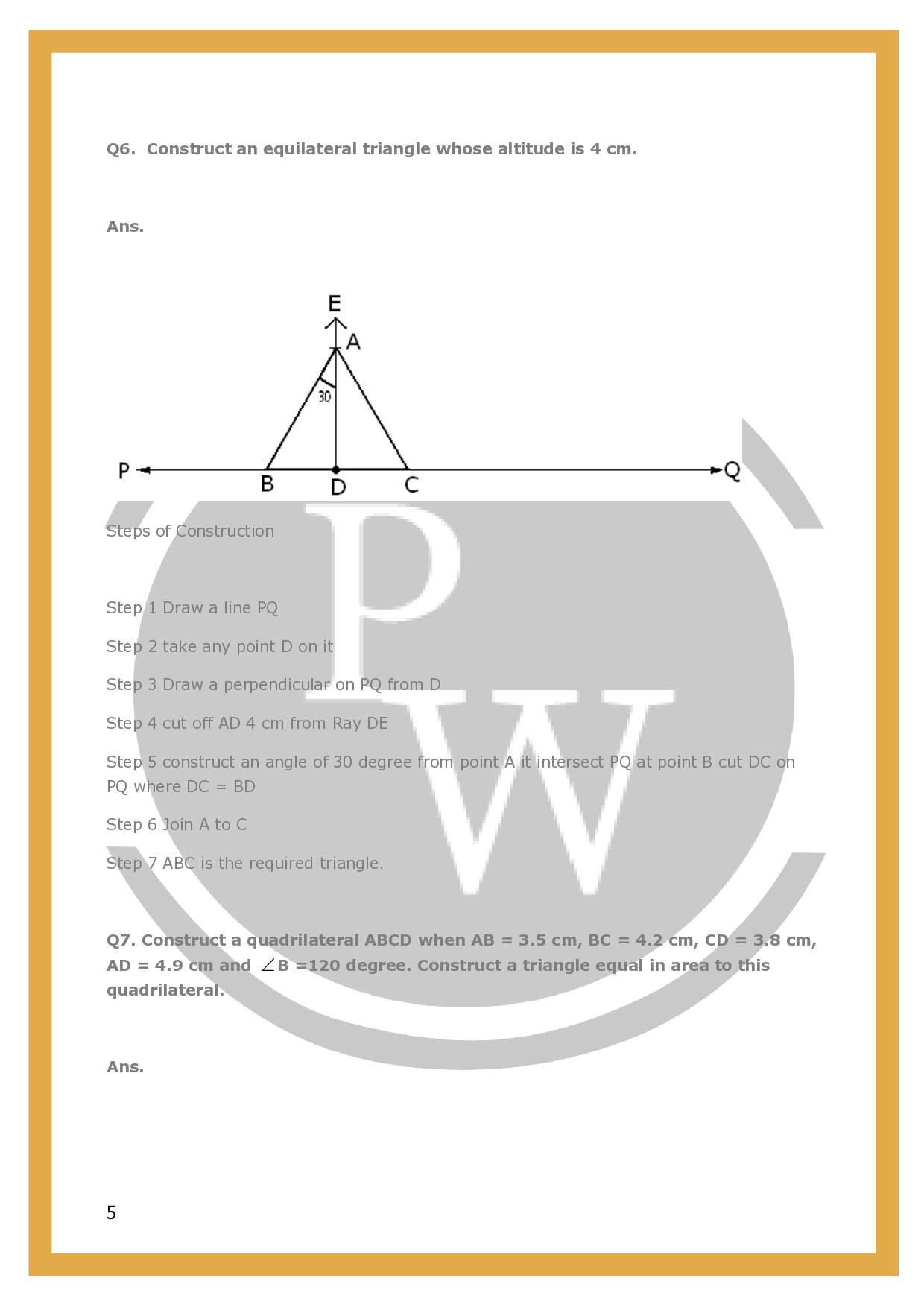 Class 9 Maths Chapter 11 Constructions CBSE Important Questions PW class-9-maths-chapter-11-constructions-cbse-important-questions-pw