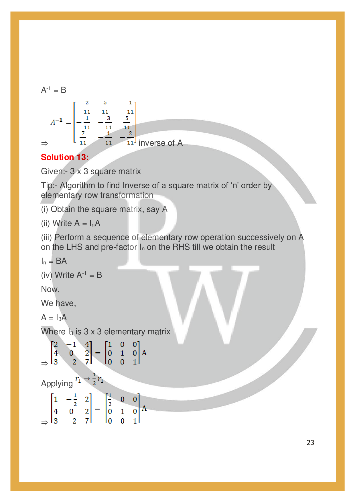 RD Sharma solutions|maths chapter-7 Exercise-7B | PW