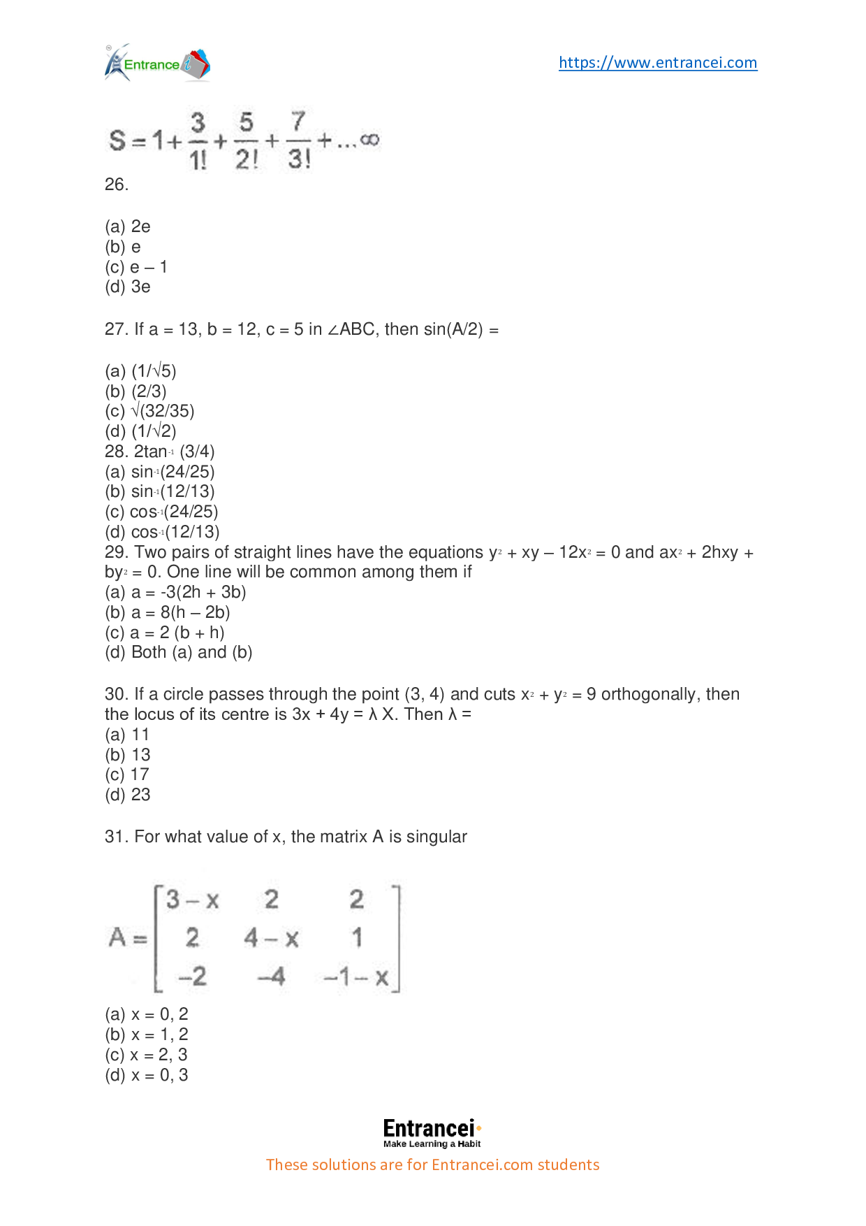 Previous Year BITSAT Question Paper 2013 With Answer Key PW previous-year-bitsat-question-paper-2013-with-answer-key-pw