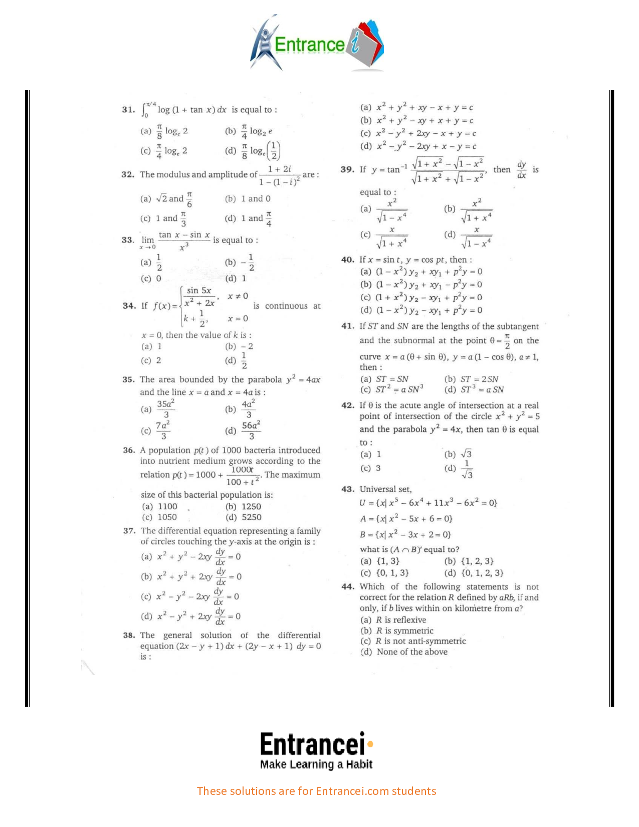 Previous Year BITSAT Question Paper-2006 With Answer Key | PW