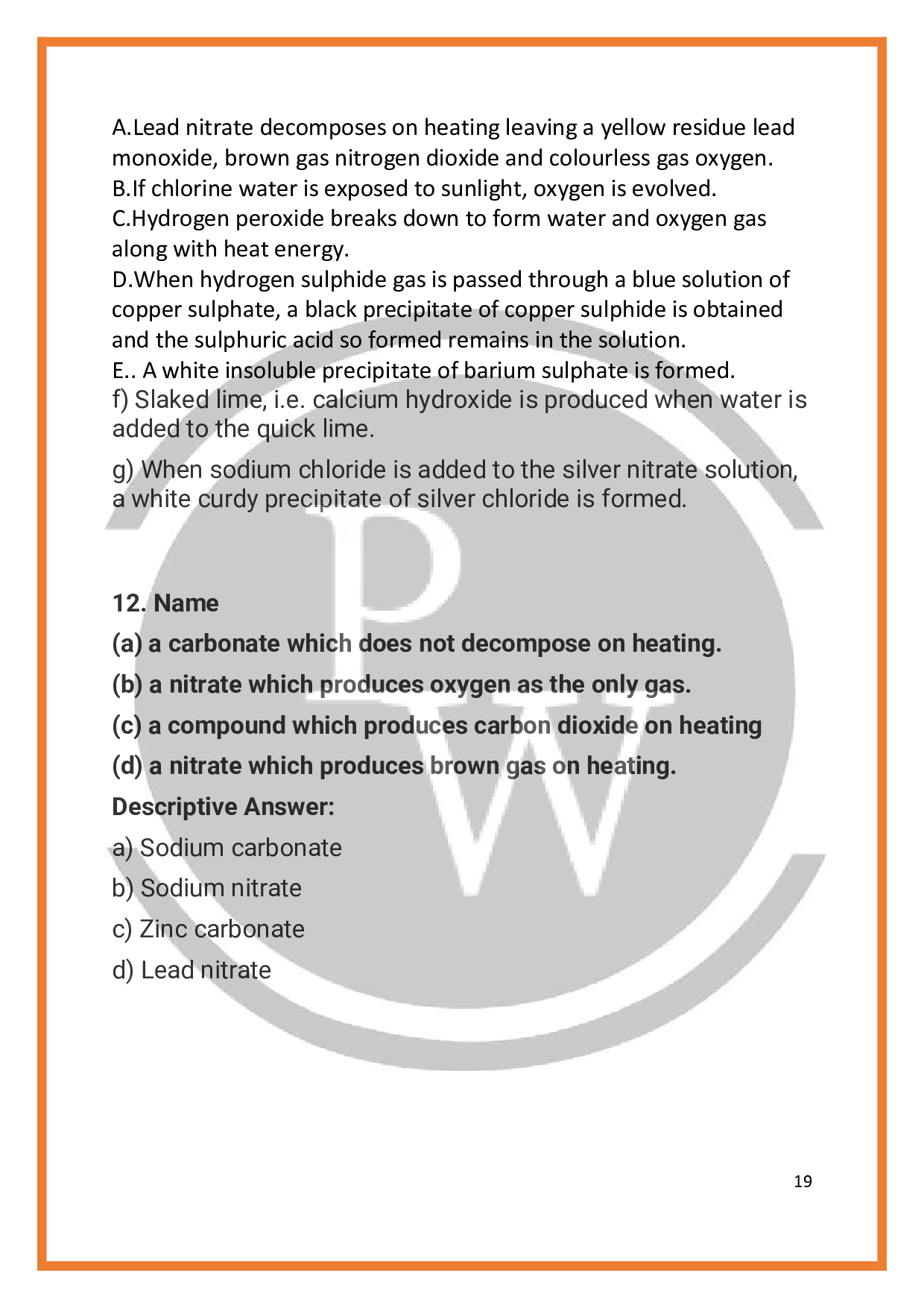 ICSE Chapter-2 Chemical Changes and Reactions Class 9 | Physics Wallah
