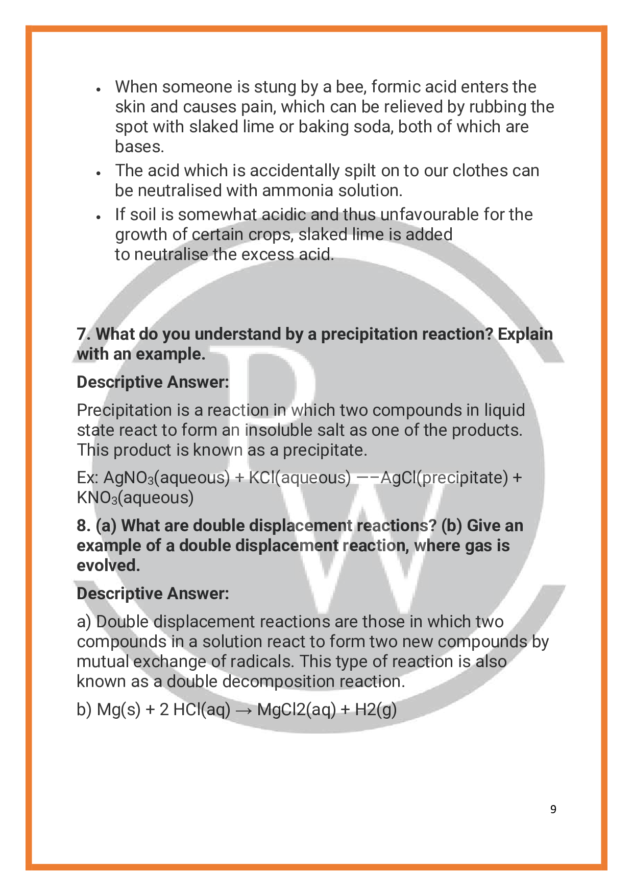 ICSE Chapter-2 Chemical Changes and Reactions Class 9 | Physics Wallah