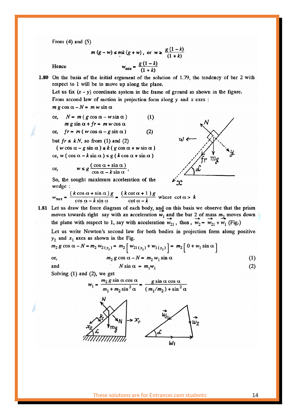 I.E. Irodov Solutions on The Fundamental Equation of Dynamics | PW
