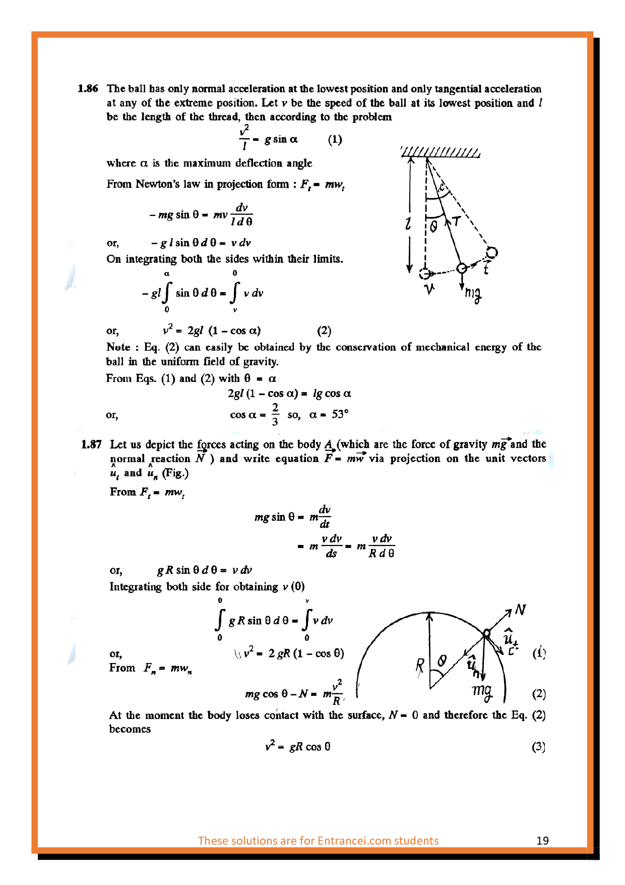 I.E. Irodov Solutions on The Fundamental Equation of Dynamics | PW