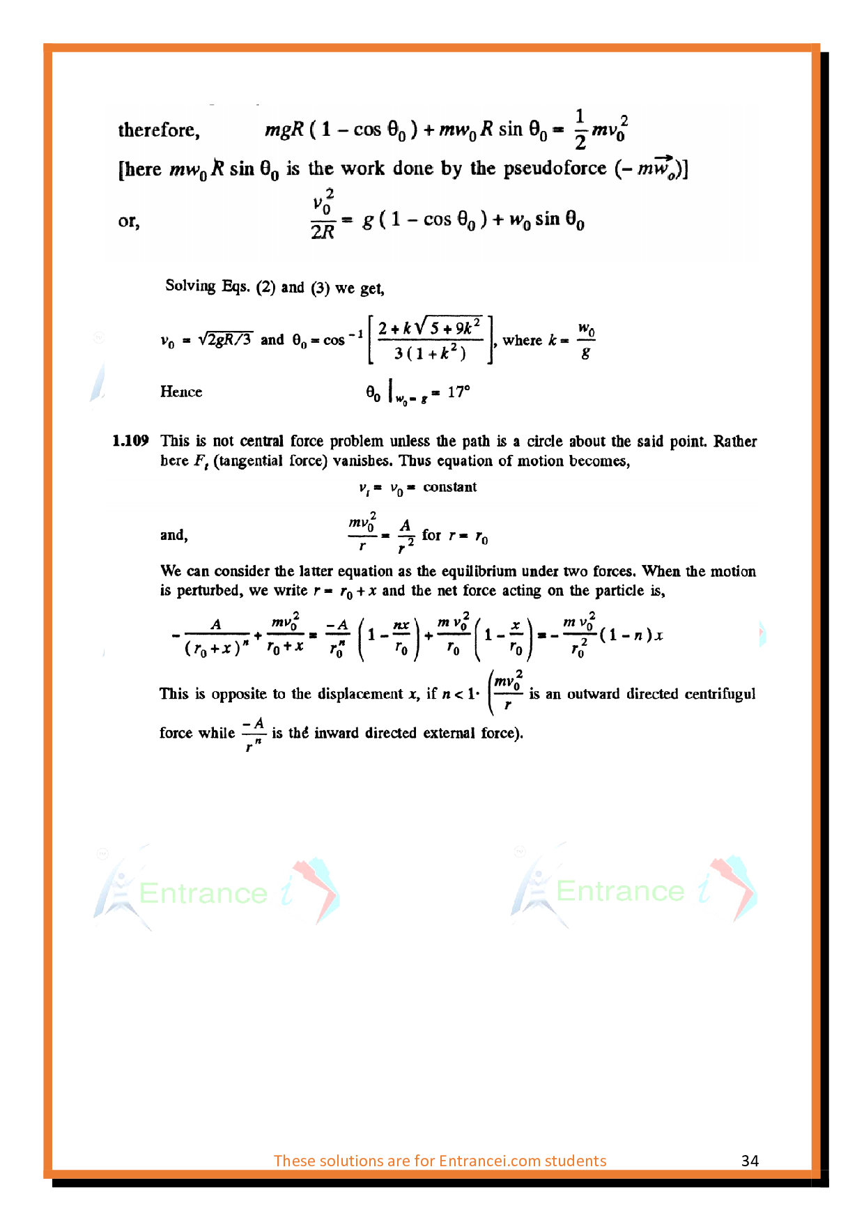 I.E. Irodov Solutions on The Fundamental Equation of Dynamics | PW