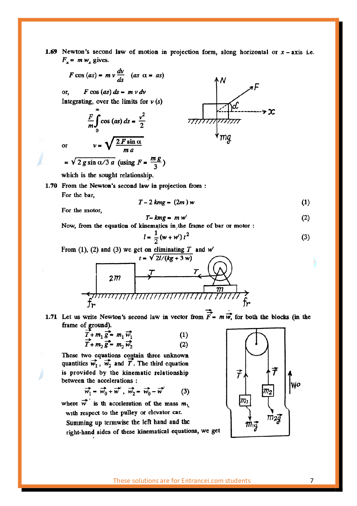 I.E. Irodov Solutions on The Fundamental Equation of Dynamics | PW