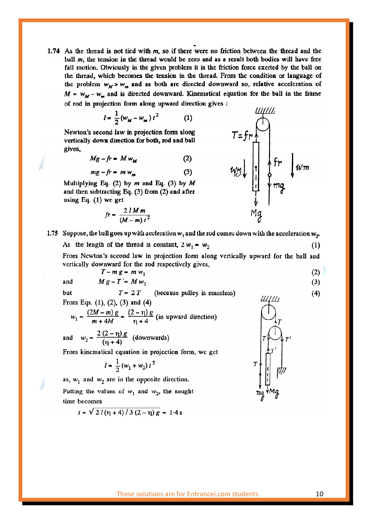 I.E. Irodov Solutions on The Fundamental Equation of Dynamics | PW