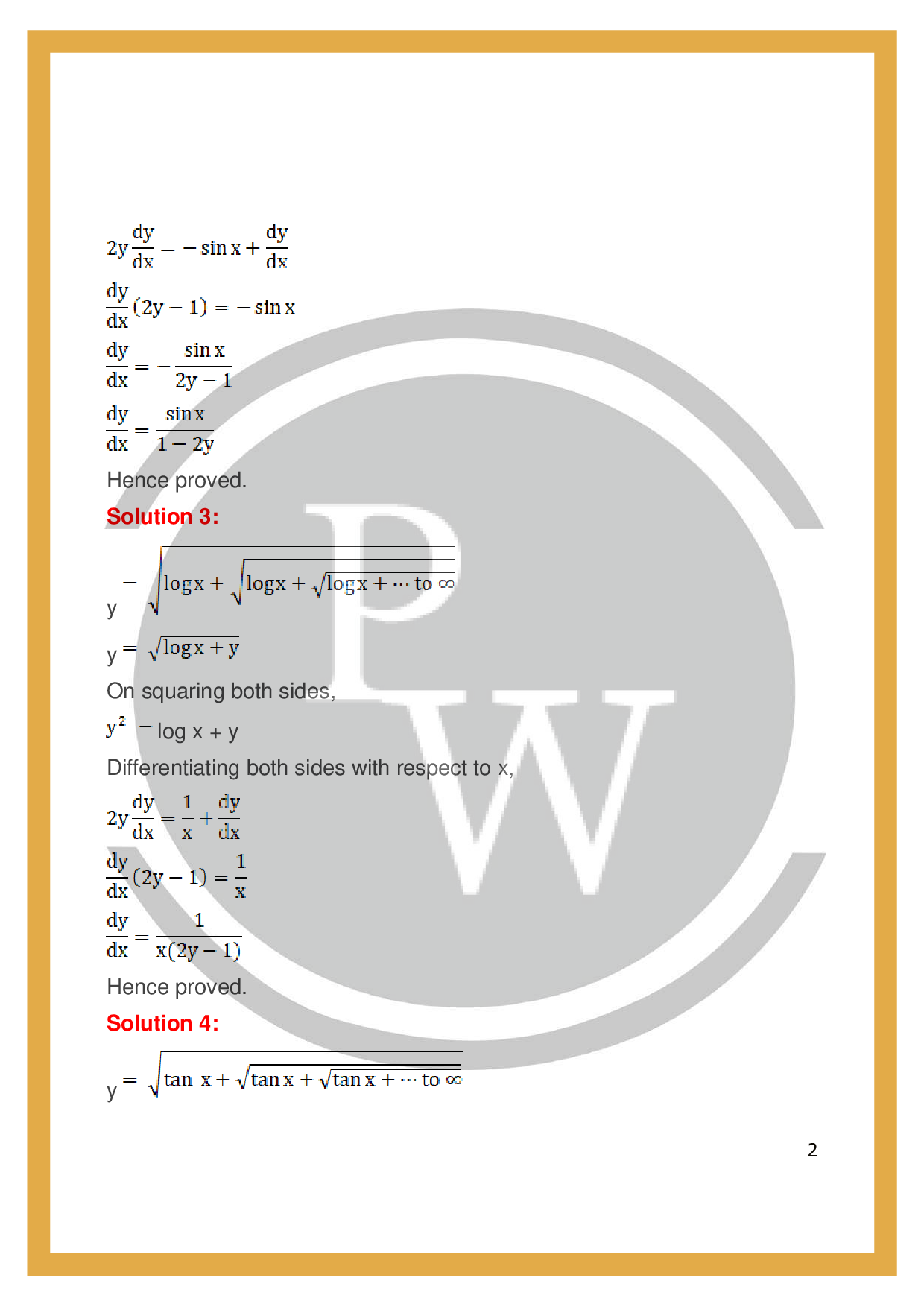 Solutions for class 12 maths chapter-11 Exercise-11F RD Sharma