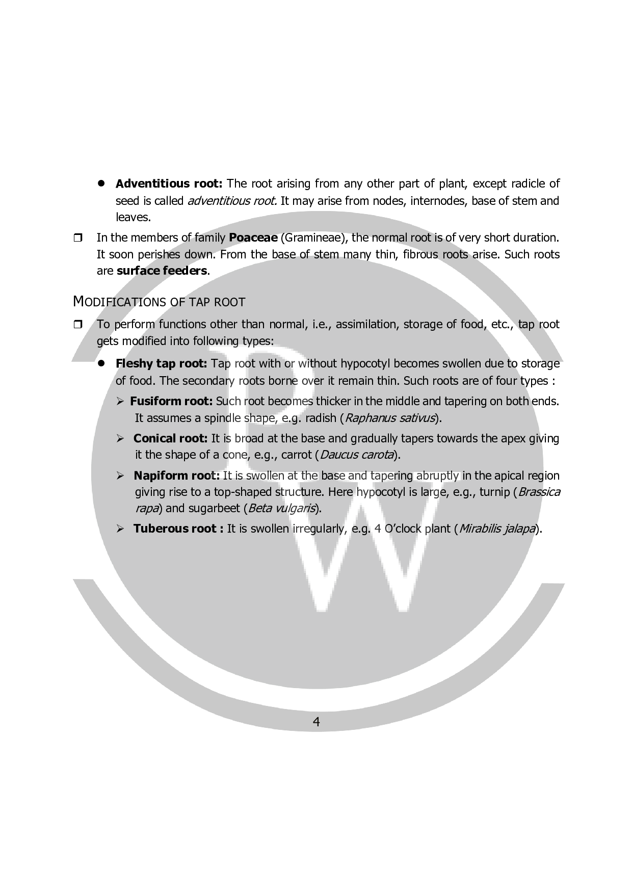 Root | About Types ,Definition, Functions & Morphology|Biology class 12 ...