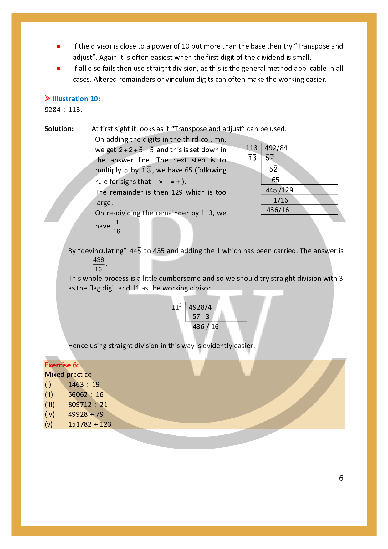 Vedic Maths Tips & Trick for-Division by Nikhilam