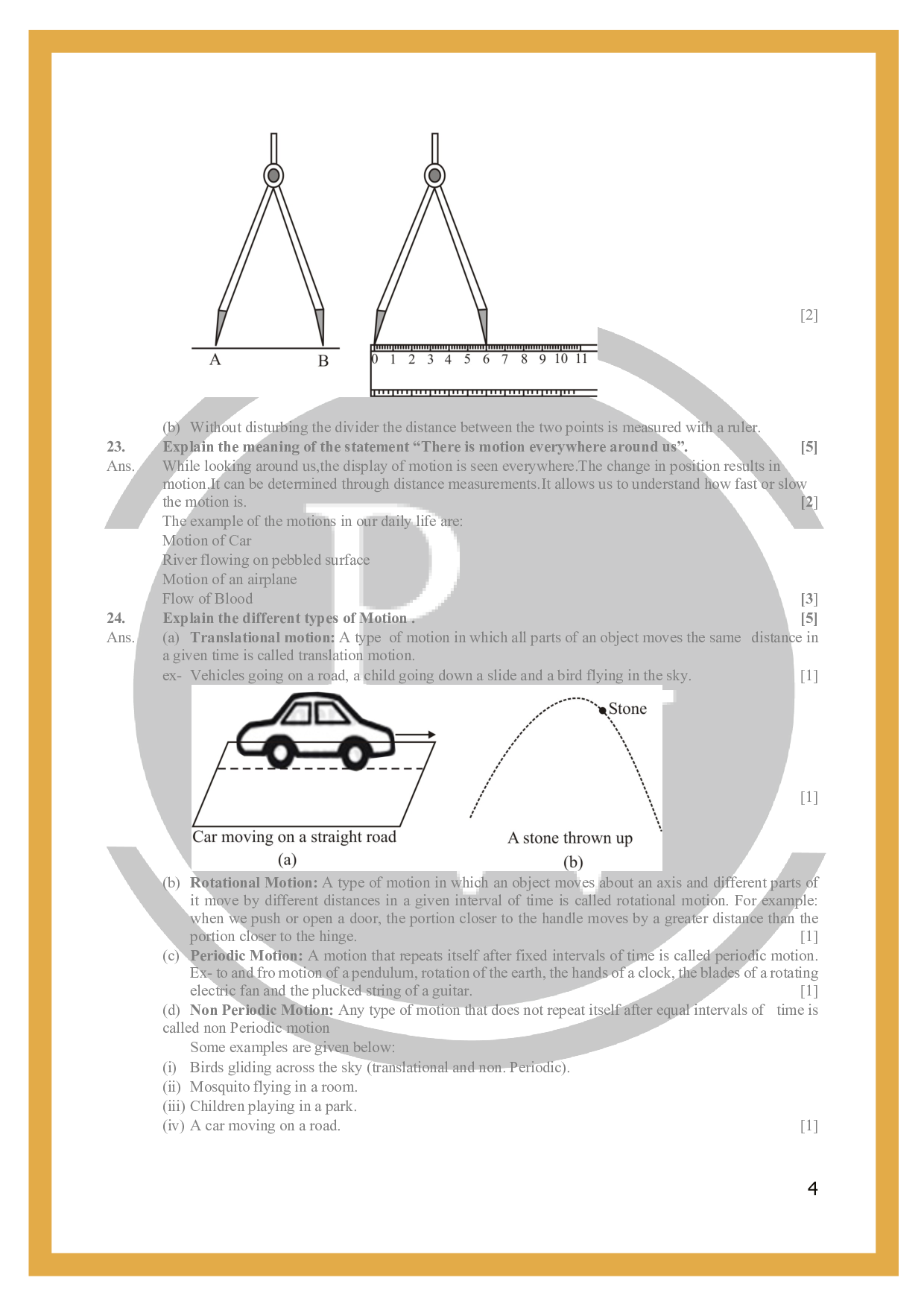 Worksheet for Class 6 Science Chapter 10 | Physics Wallah