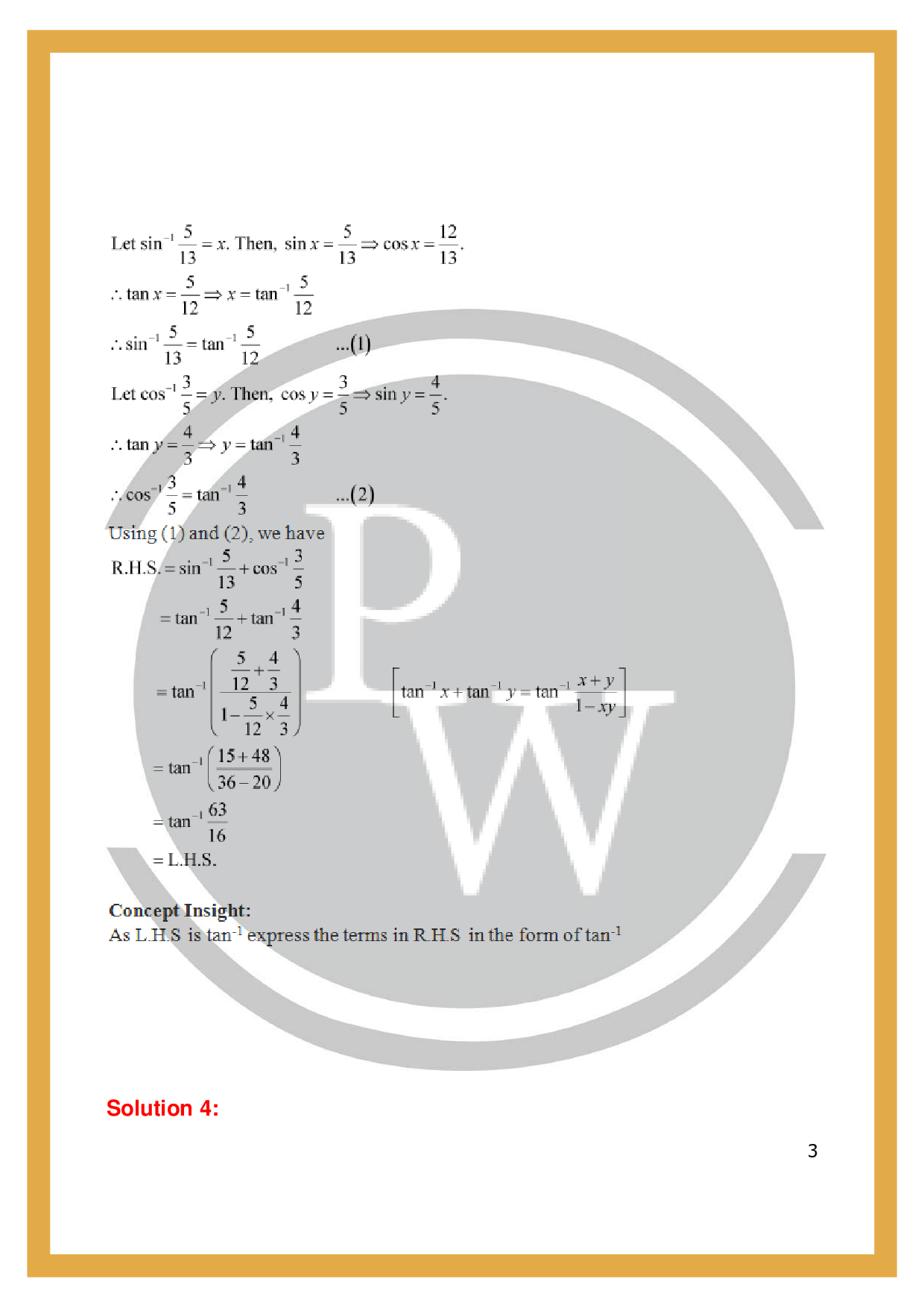RD Sharma solutions|maths chapter-4 Exercise-4L | PW