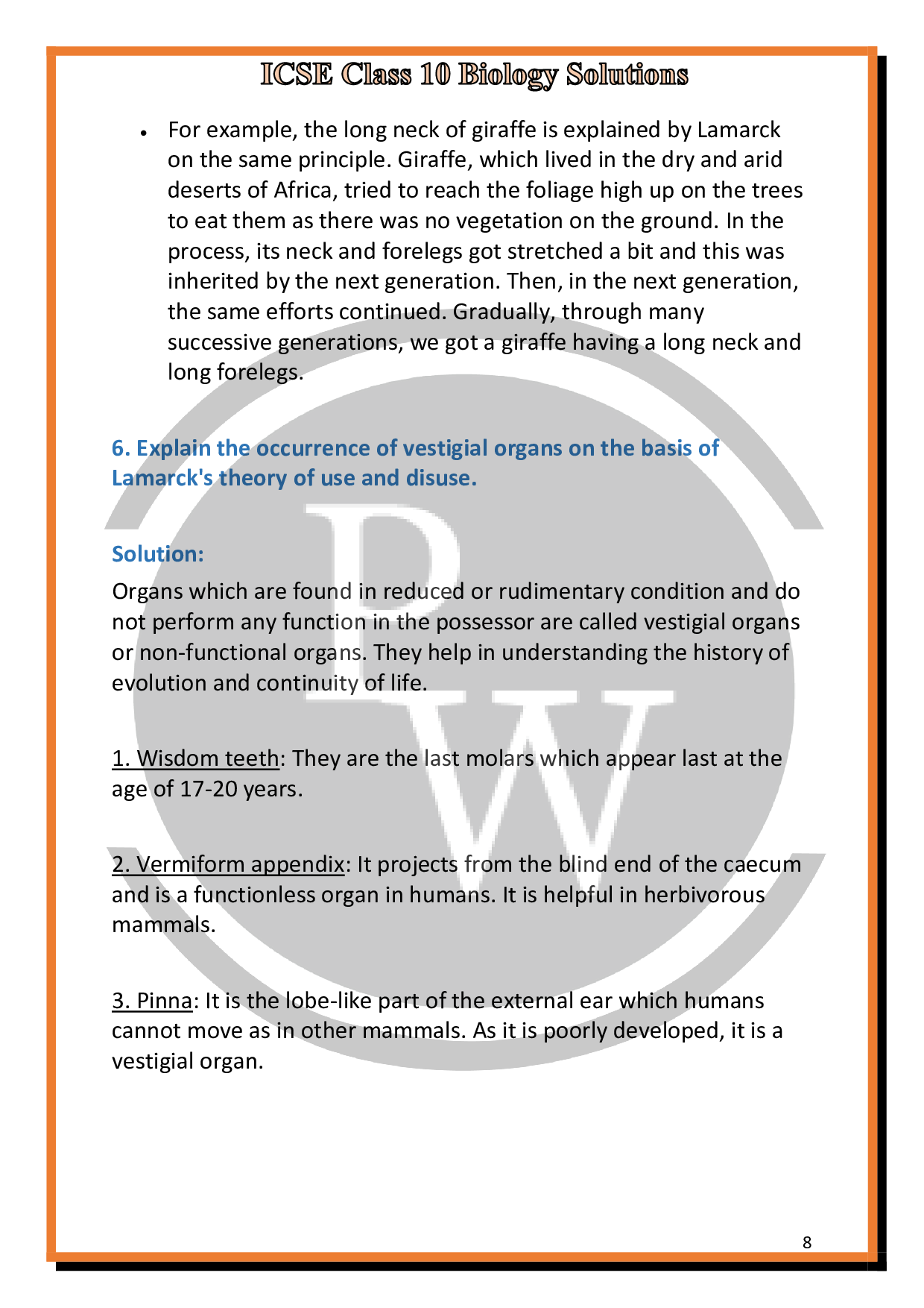 ICSE Class 10 Biology Solutions For Chapter-14 Human Evolution | PW