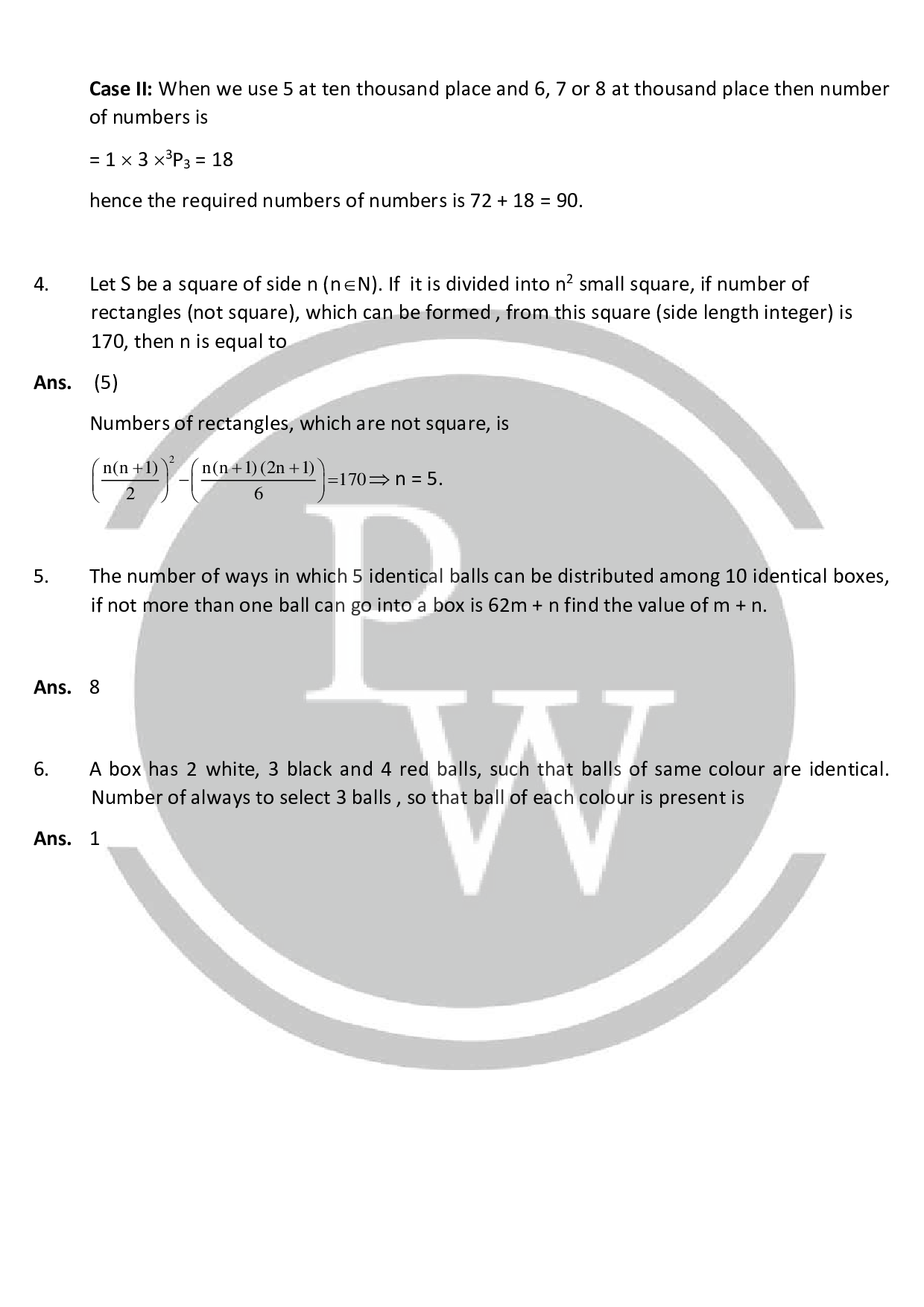 chapter- PNC Integer Base Question for JEE Maths