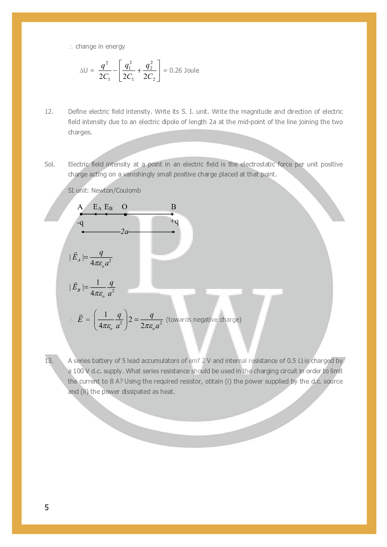 CBSE Physics Sample Paper-2 | Physics Wallah