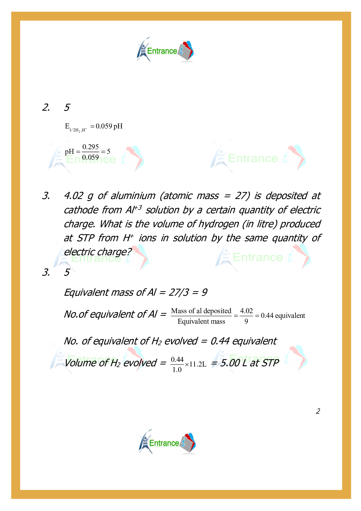 Integer type questions with solutions of Stoichiometry|Physics Wallah
