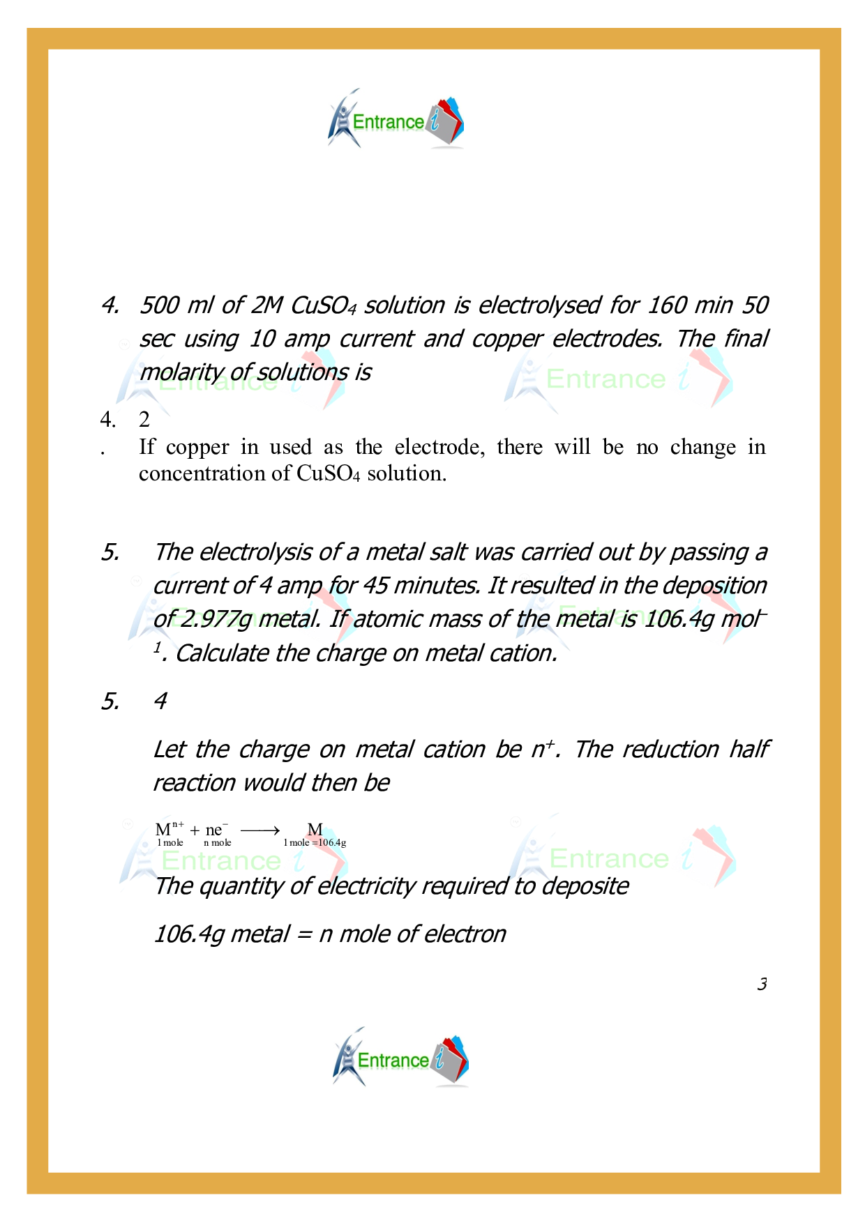 Integer type questions with solutions of Stoichiometry|Physics Wallah
