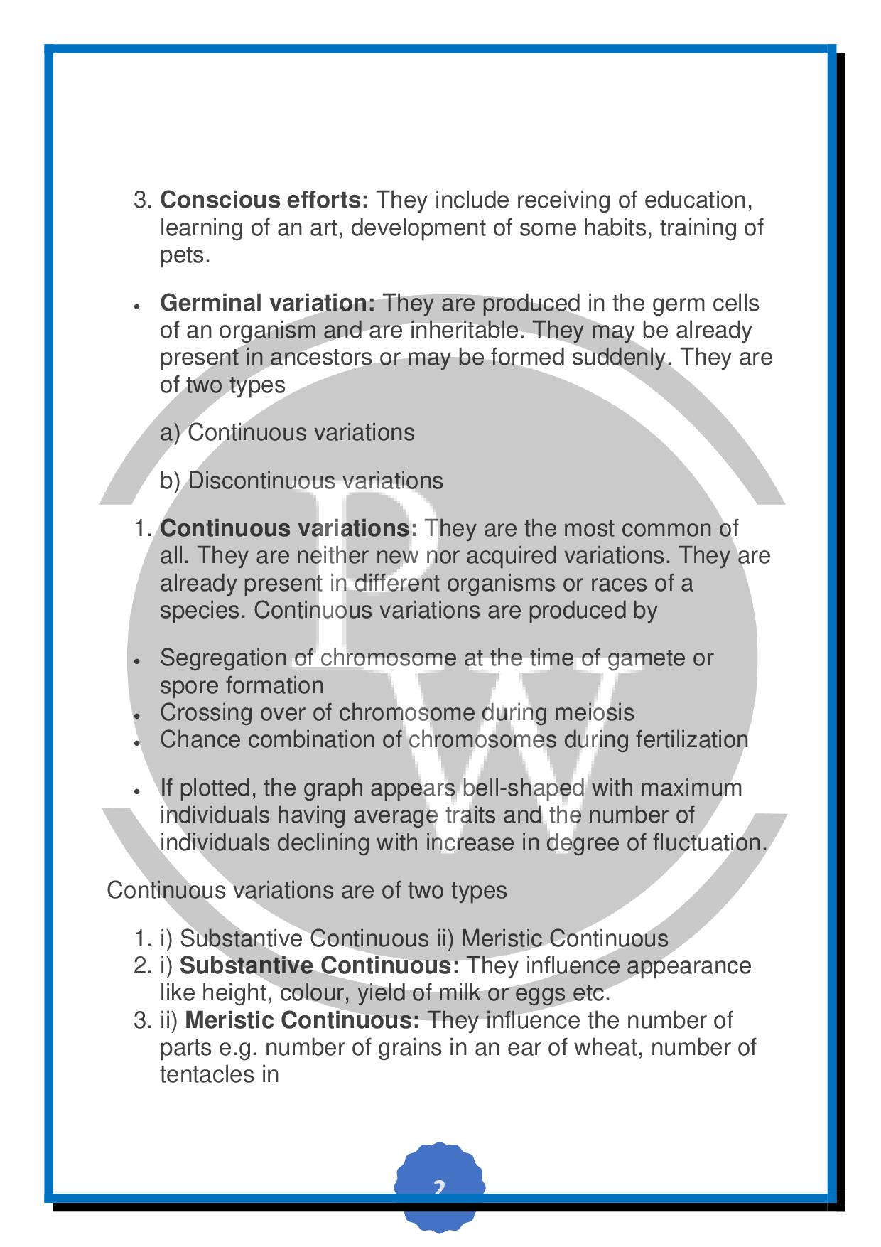 why is genetic variation important |Physics Wallah