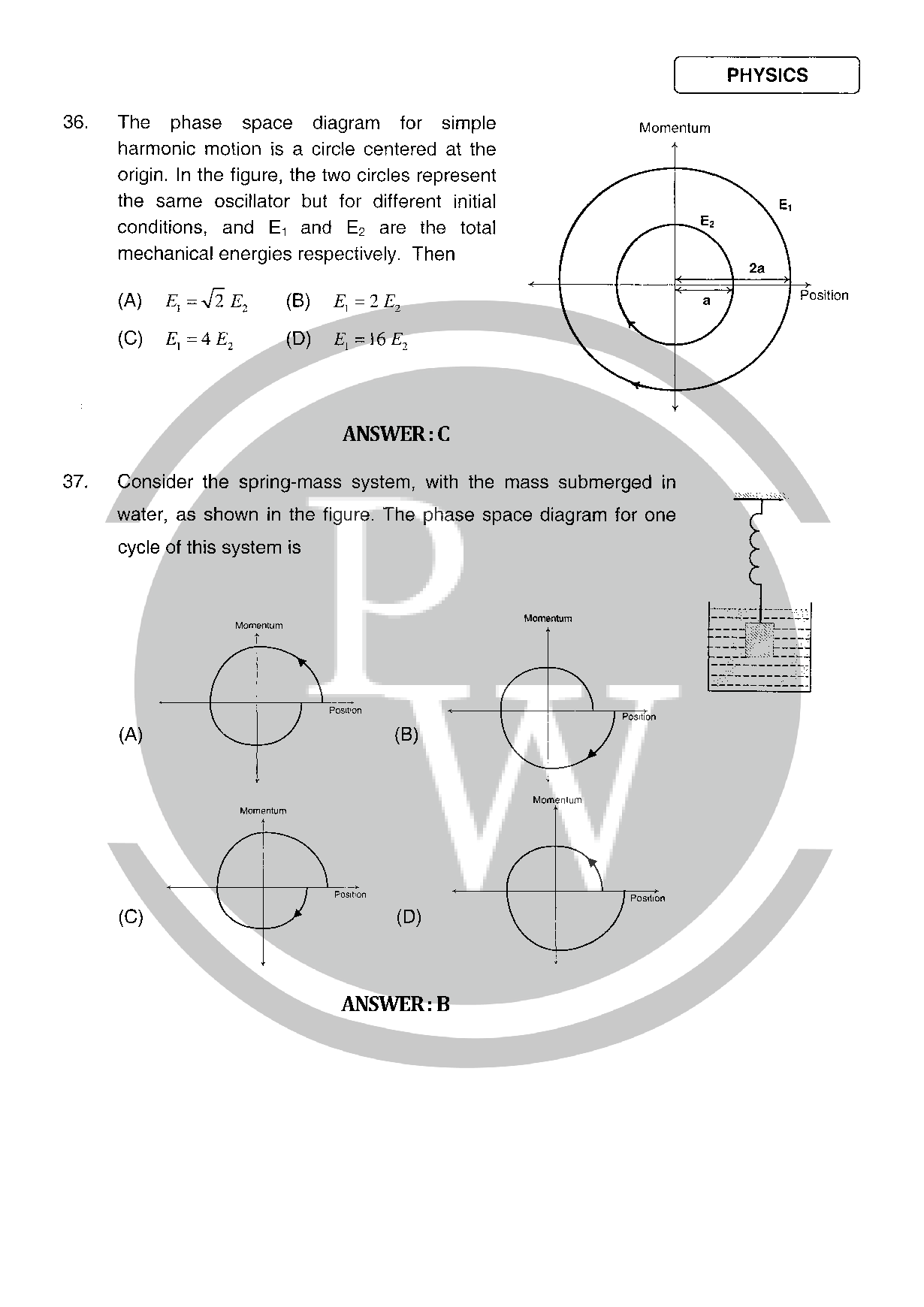 JEE Advance Question paper- 2011 Paper-1 With Answer Key | PW