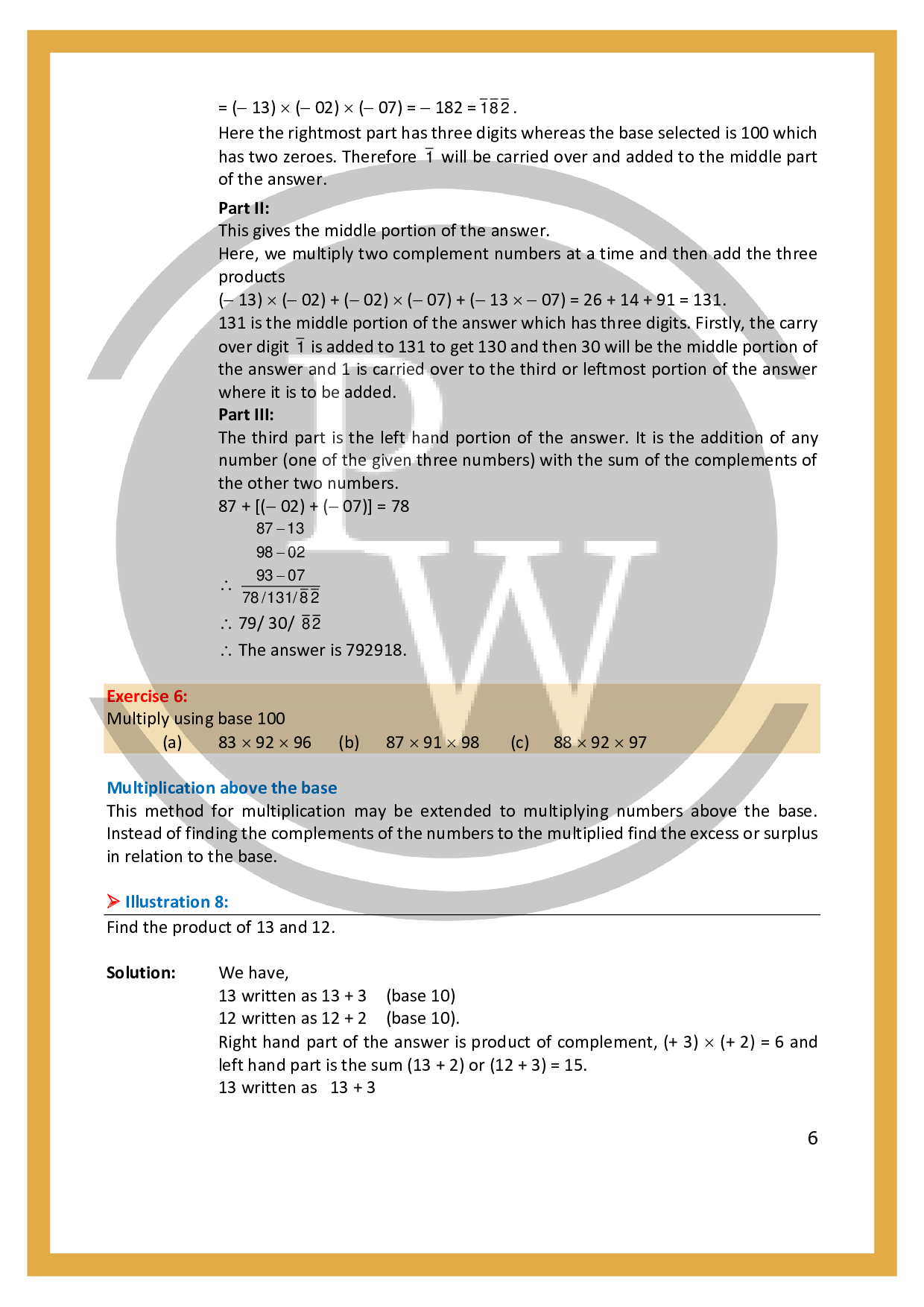 Vedic Maths Tips & Trick for-Multiplication By Nikhilam