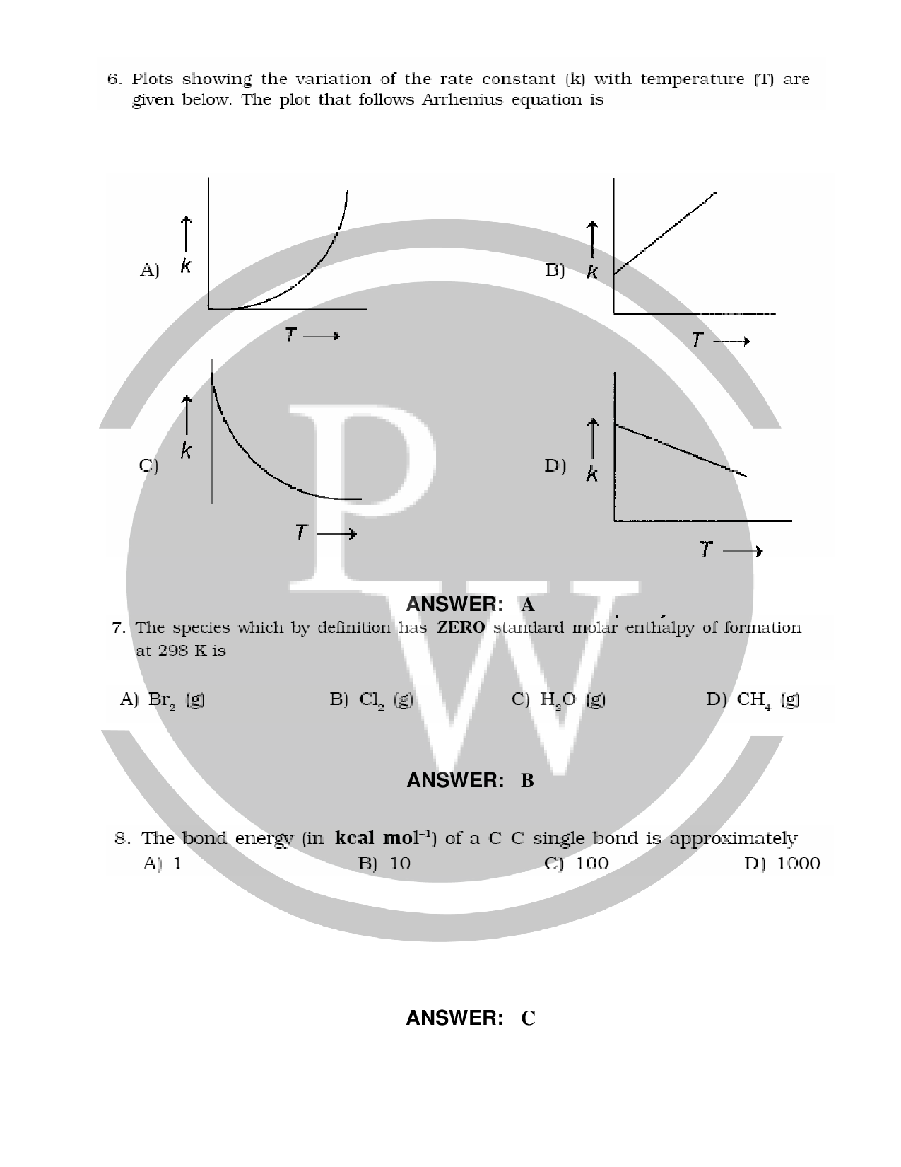 JEE Advance Question paper- 2010 Paper-1 With Answer Key | PW