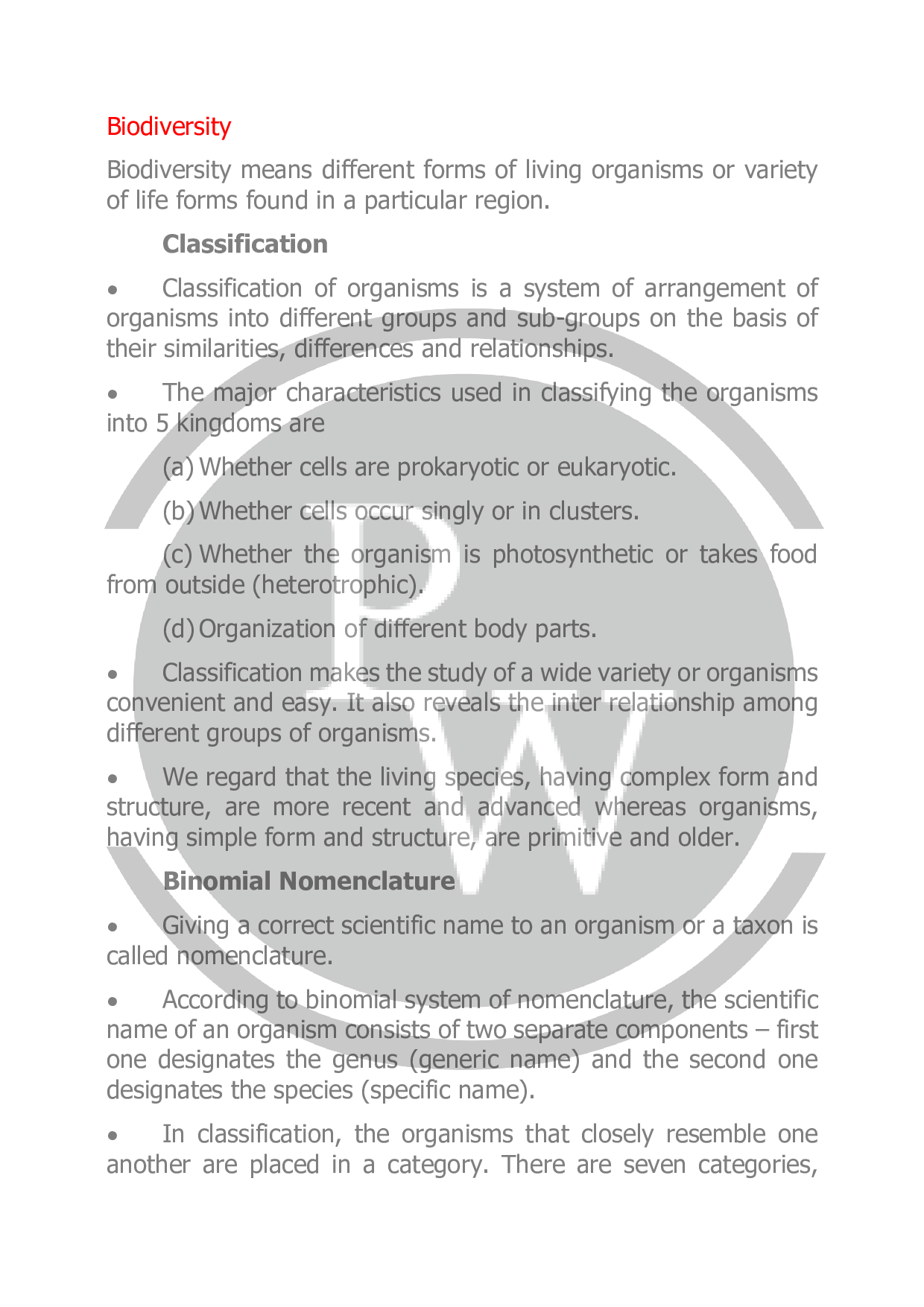 What is Biodiversity| classification of Biodiversity | PW