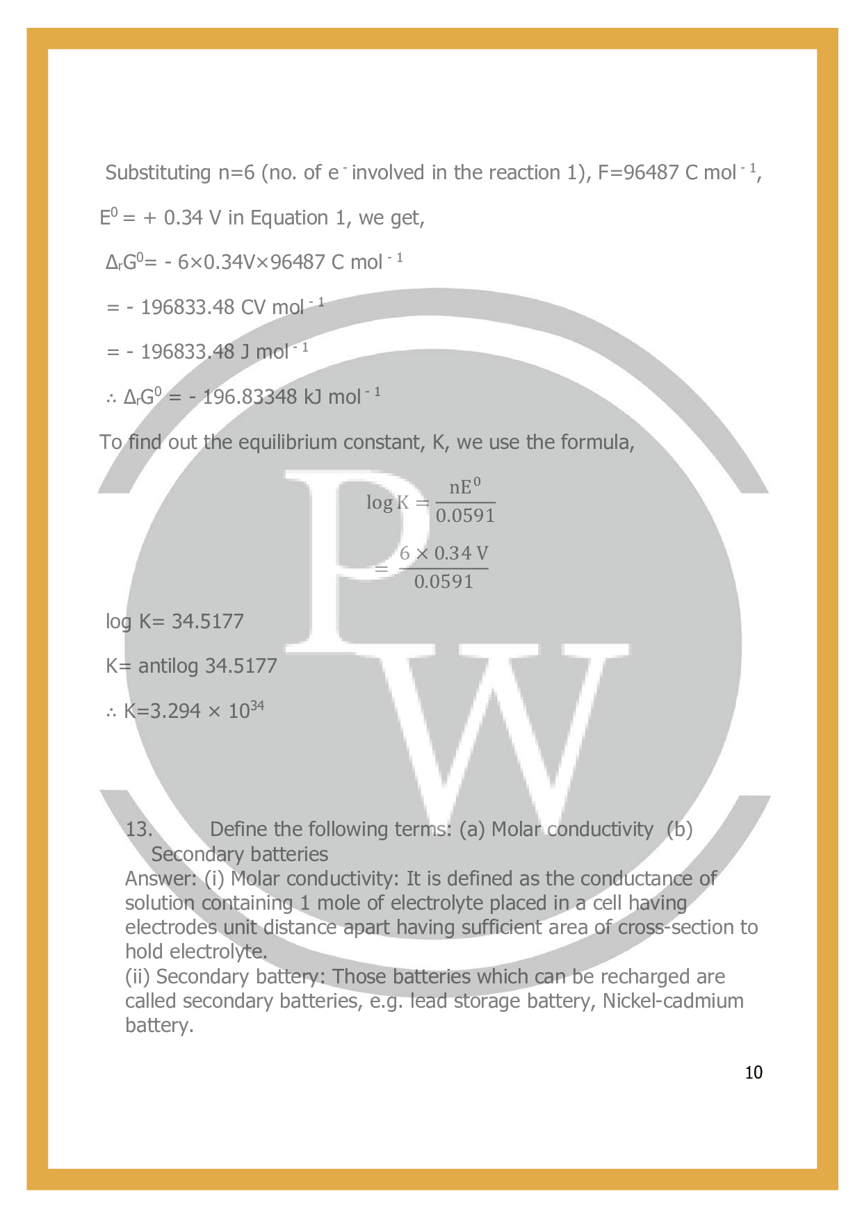 Important Questions For Class 12 Chemistry Chapter 3 PW important-questions-for-class-12-chemistry-chapter-3-pw