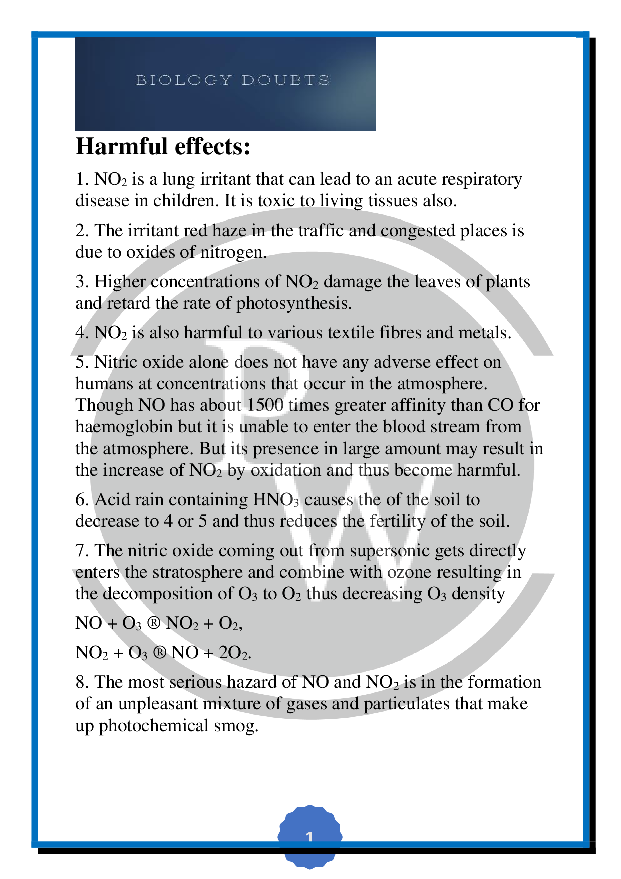 What are the harmful effects of chemicals? | Physics Wallah