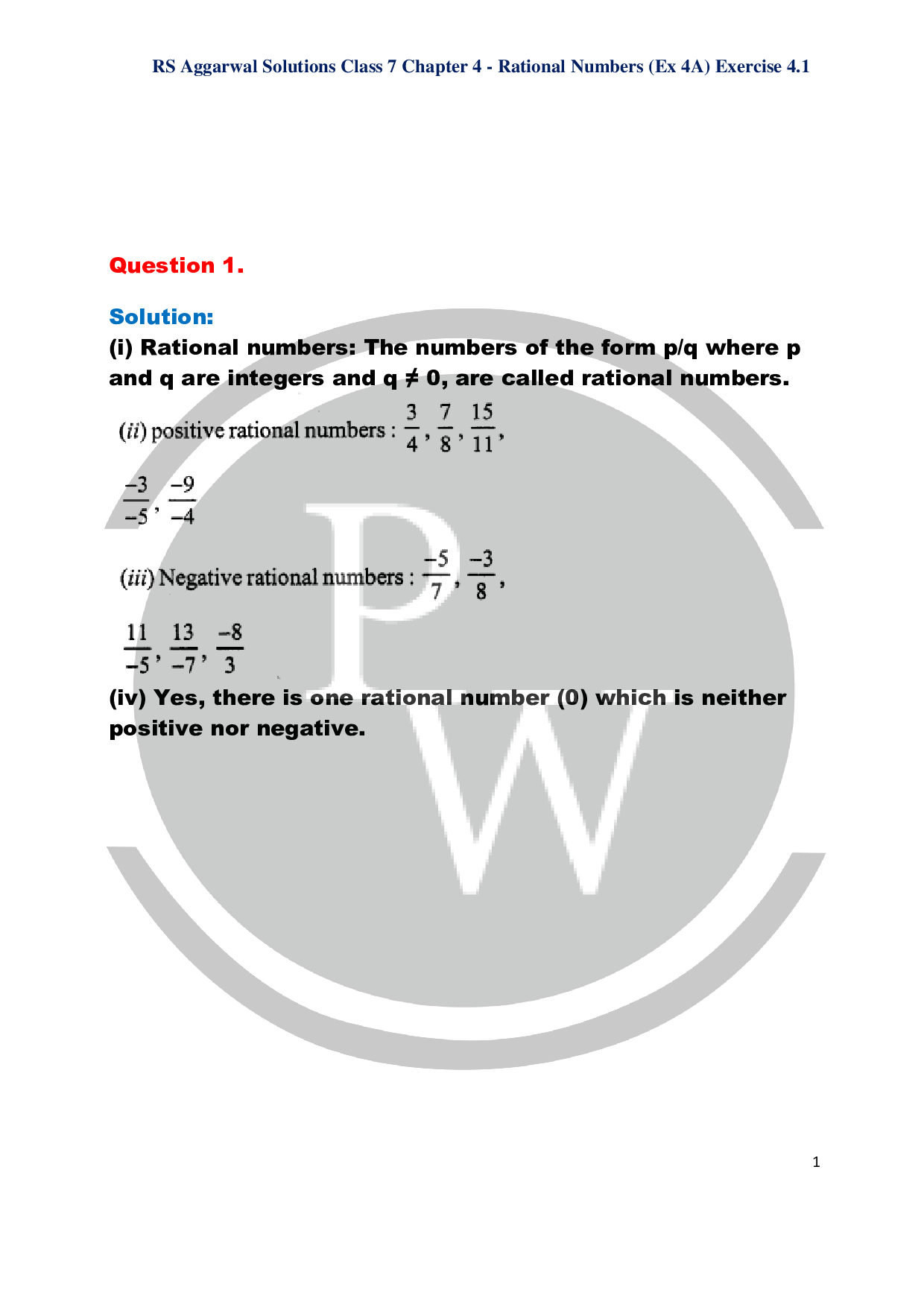 exercise-4a-of-rs-aggarwal-class-7-maths-solutions-pw