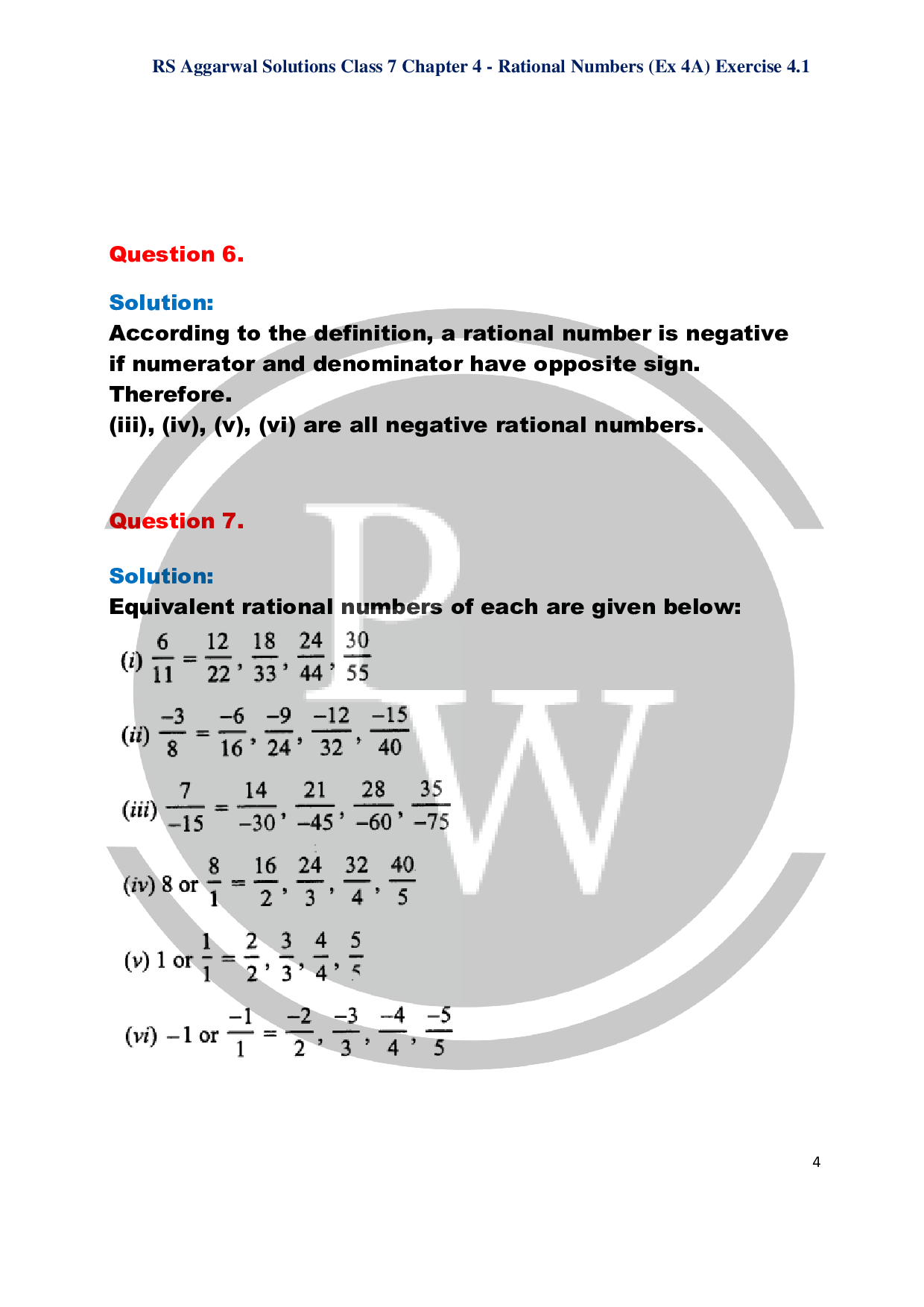 Exercise 4A Of RS Aggarwal Class 7 Maths Solutions PW exercise-4a-of-rs-aggarwal-class-7-maths-solutions-pw