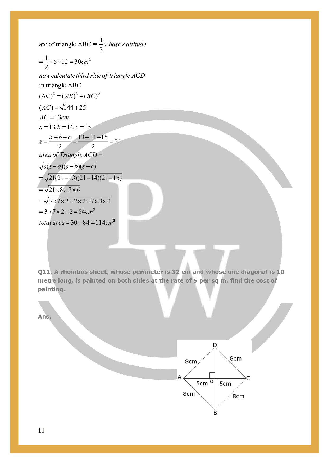 Class 9 Maths Chapter 12 Heron s Formula Of Important Questions For PW class-9-maths-chapter-12-heron-s-formula-of-important-questions-for-pw